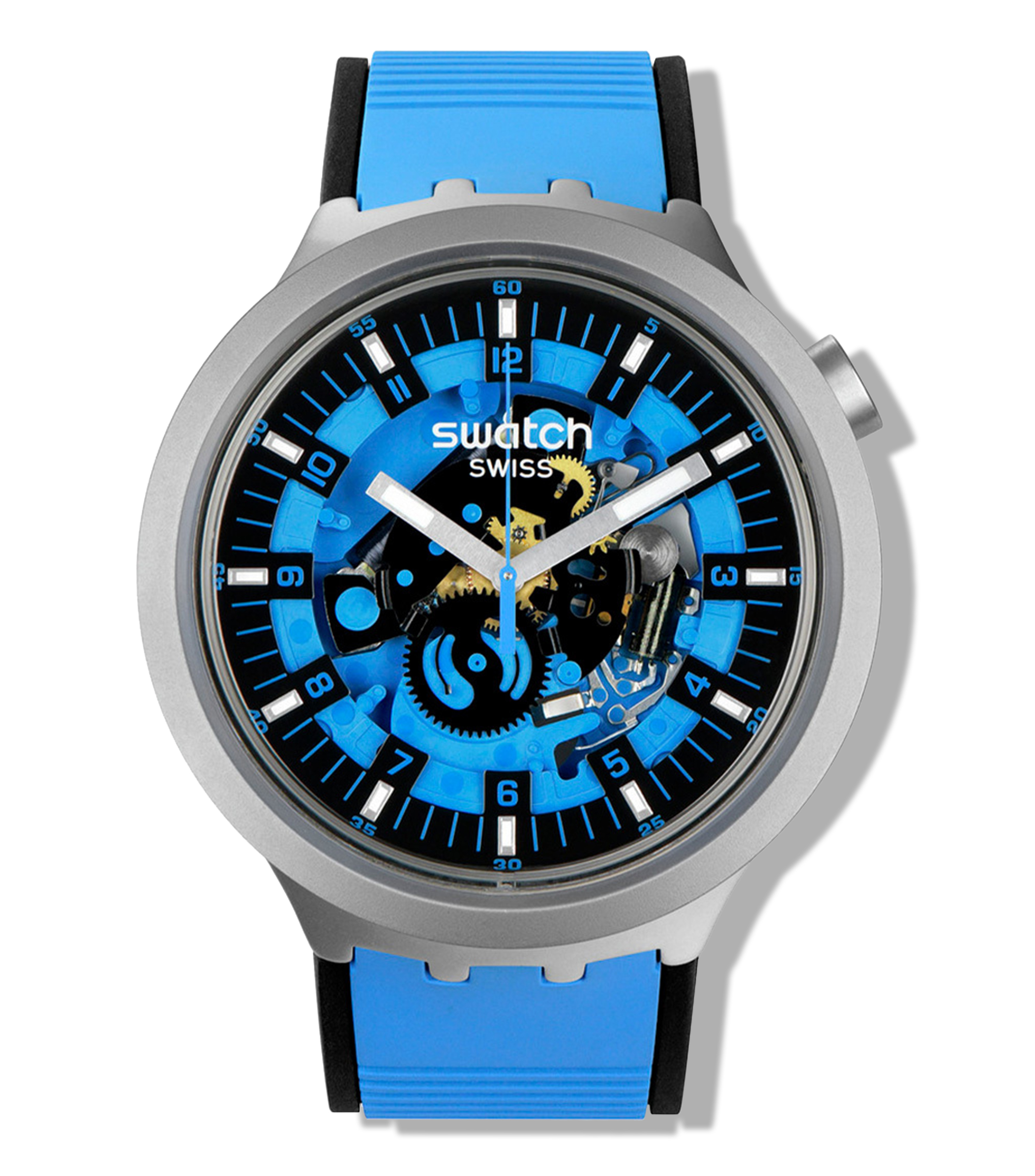 Swatch Reloj Unisex Big Bold Irony Lacquered Casual, Plata - El Palacio ...
