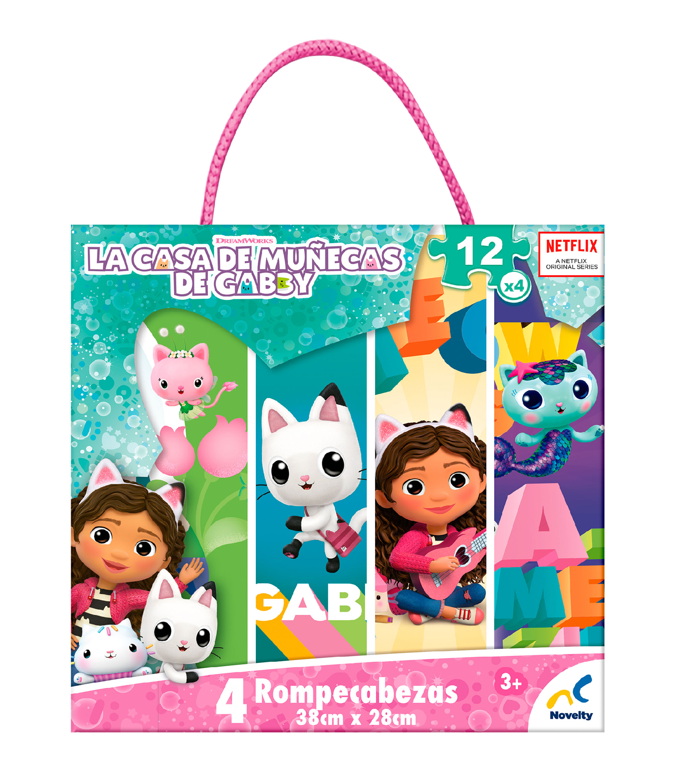 Novelty: Set 4 Rompecabezas La Casa de Muñecas de Gabby | El Palacio de ...
