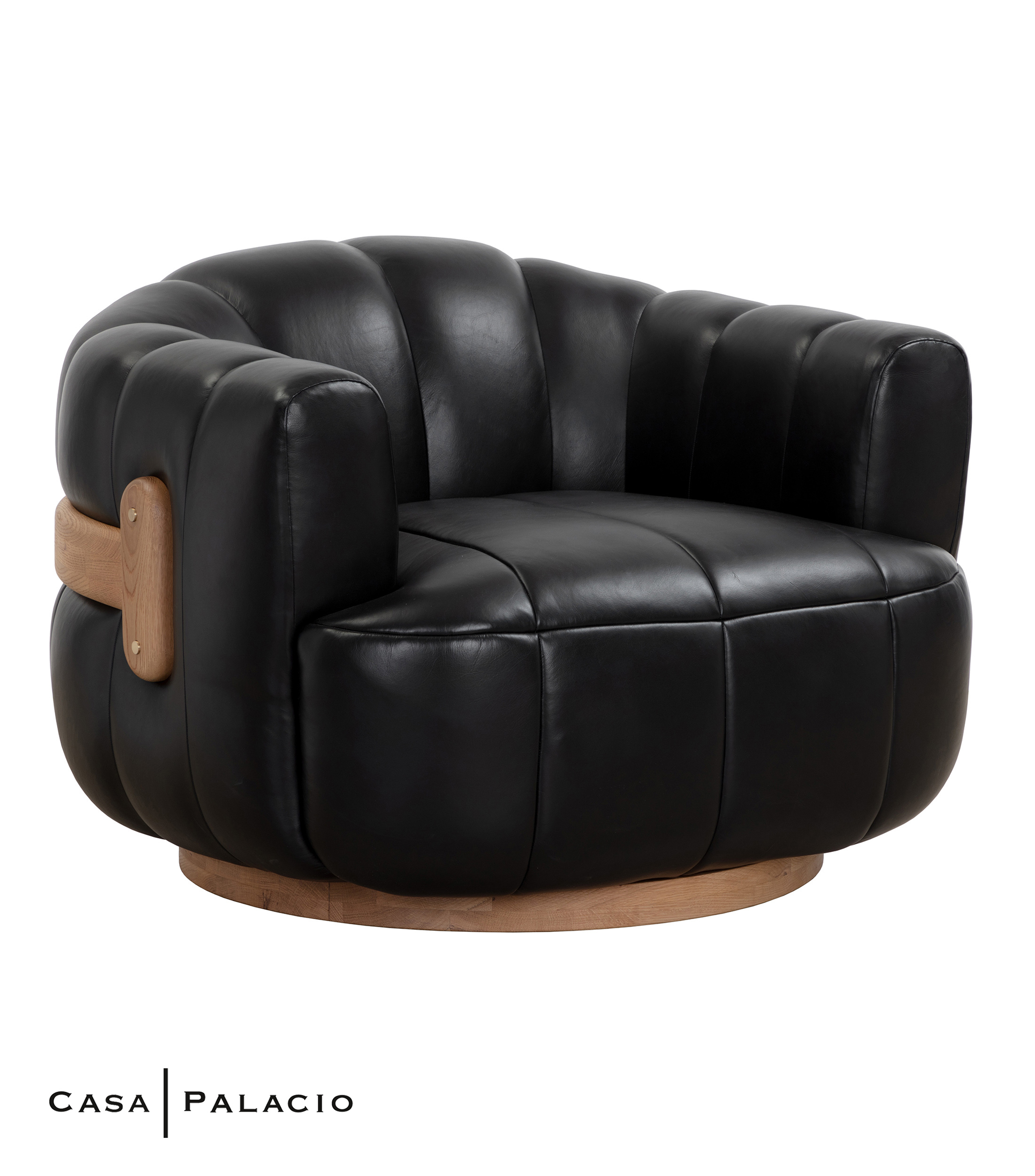 Sunpan Modern Home: Sillón Moderno en piel sintética y roble Tadeo ...