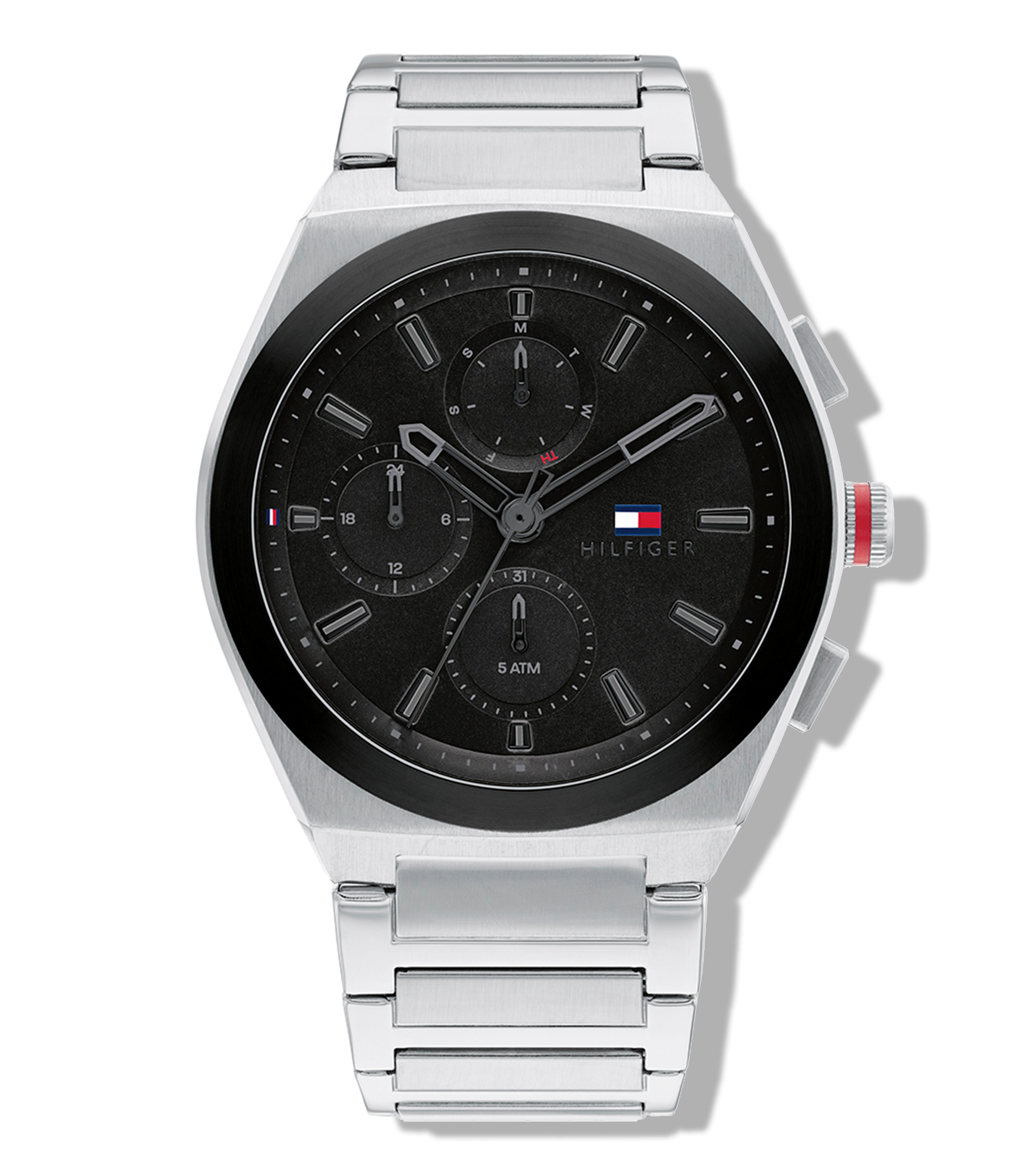Tommy Hilfiger Reloj para Hombre Connor Casual Plateado, Negro - El ...