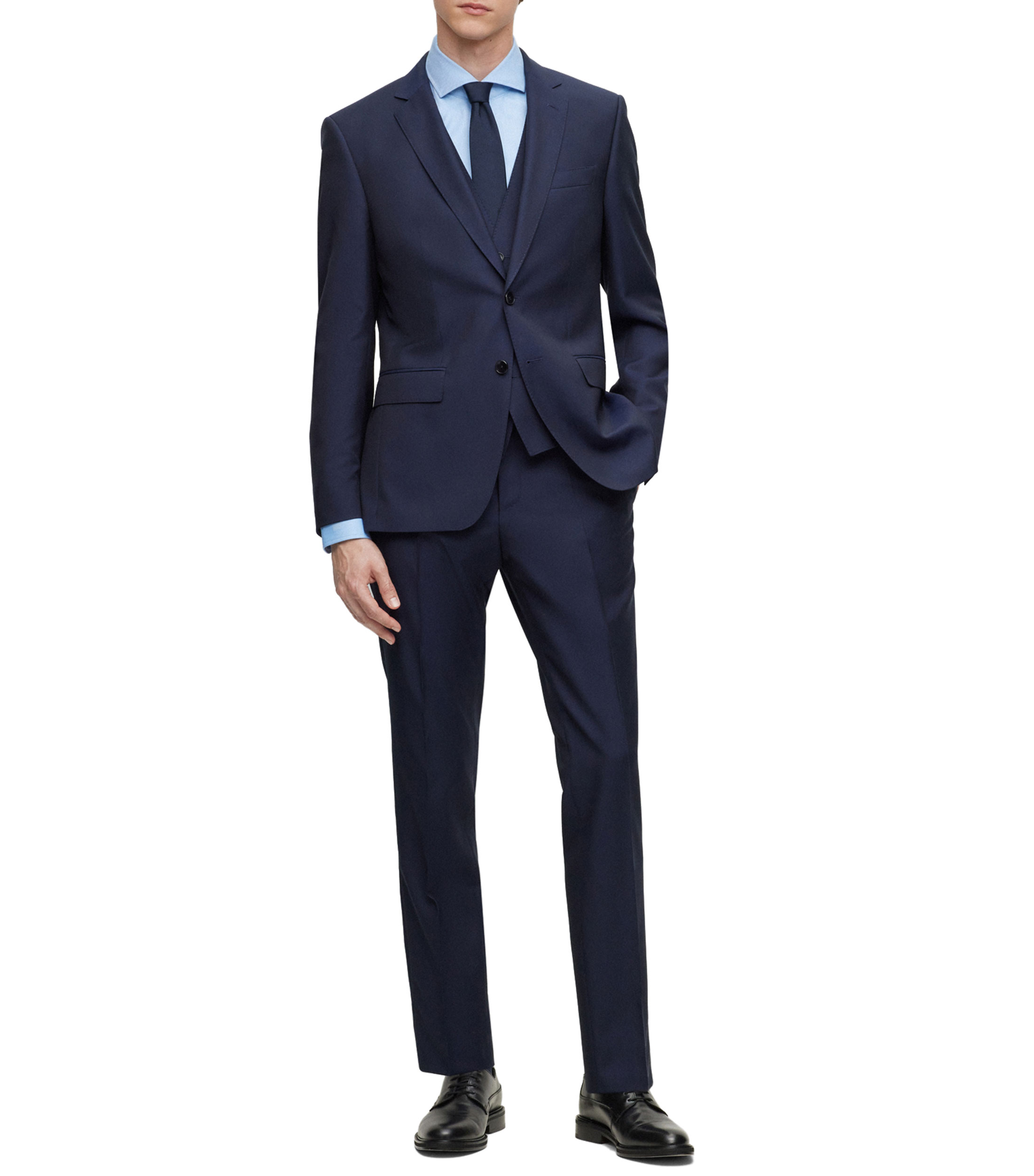 Boss Traje Boss con chaleco slim fit de lana virgen Hombre - El Palacio ...