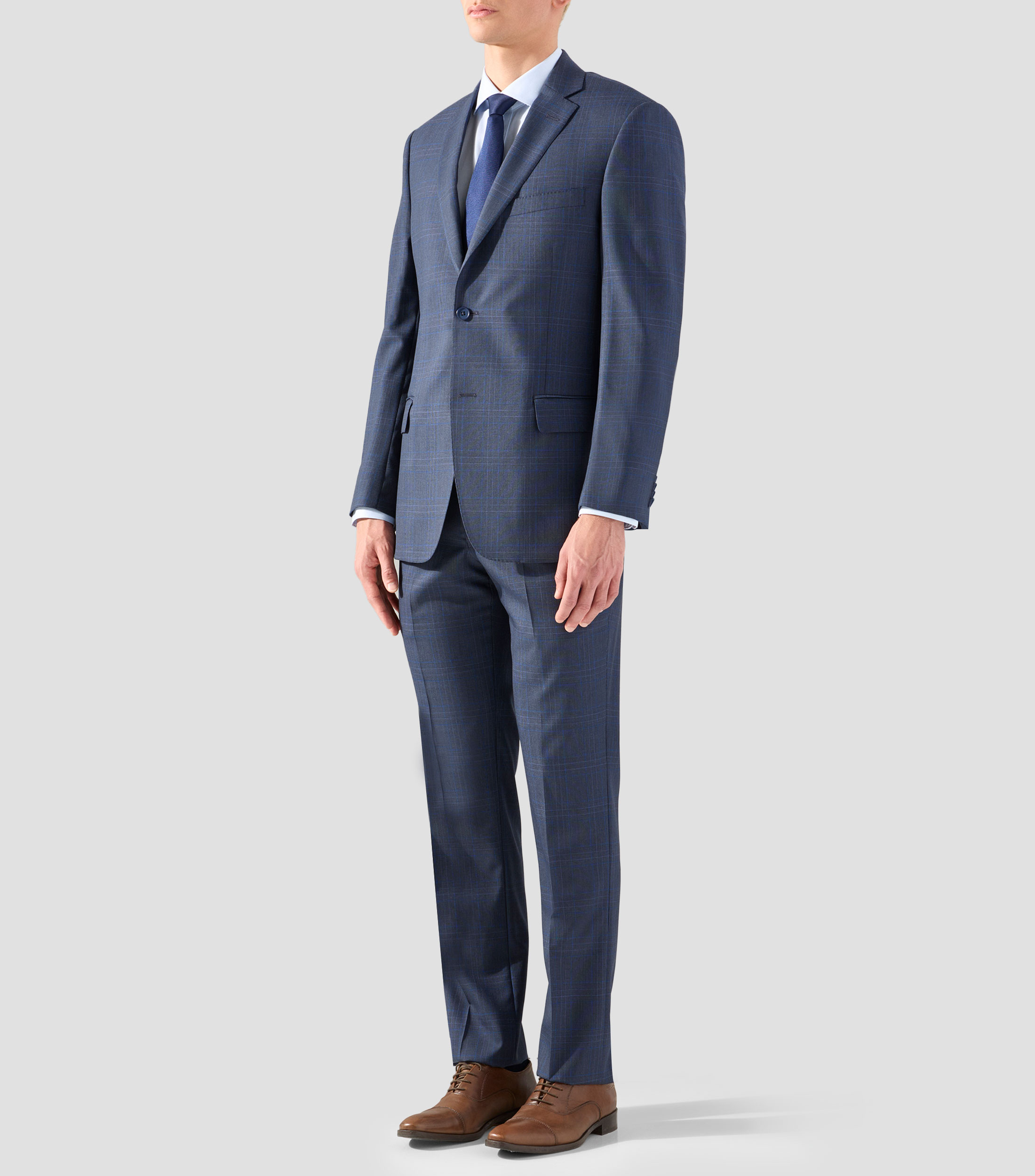 BUCCELLI Traje 2 piezas de corte slim cuadros Hombre |El Palacio de Hierro