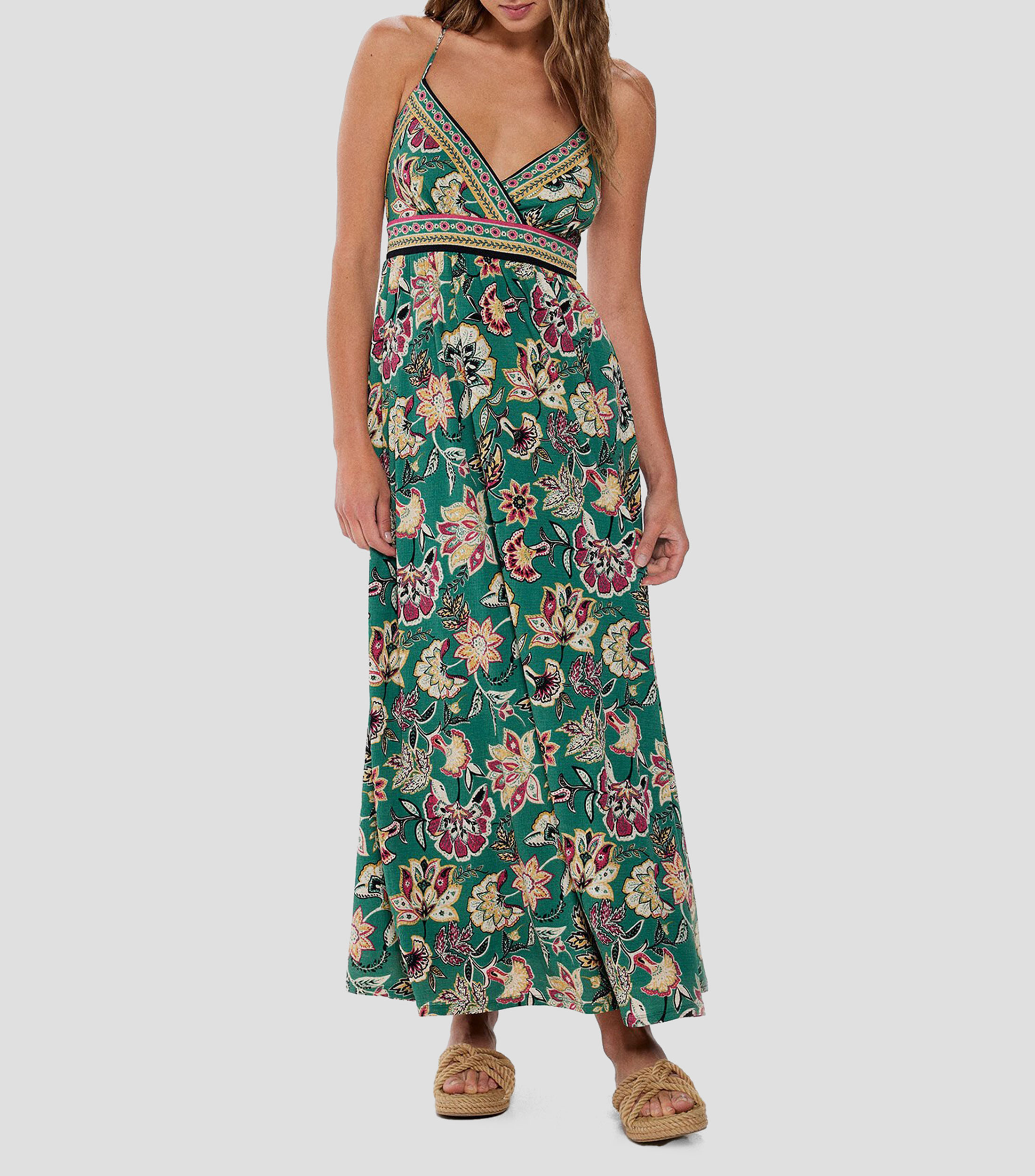 Springfield: Vestido maxi con estampado Mujer | El Palacio de Hierro