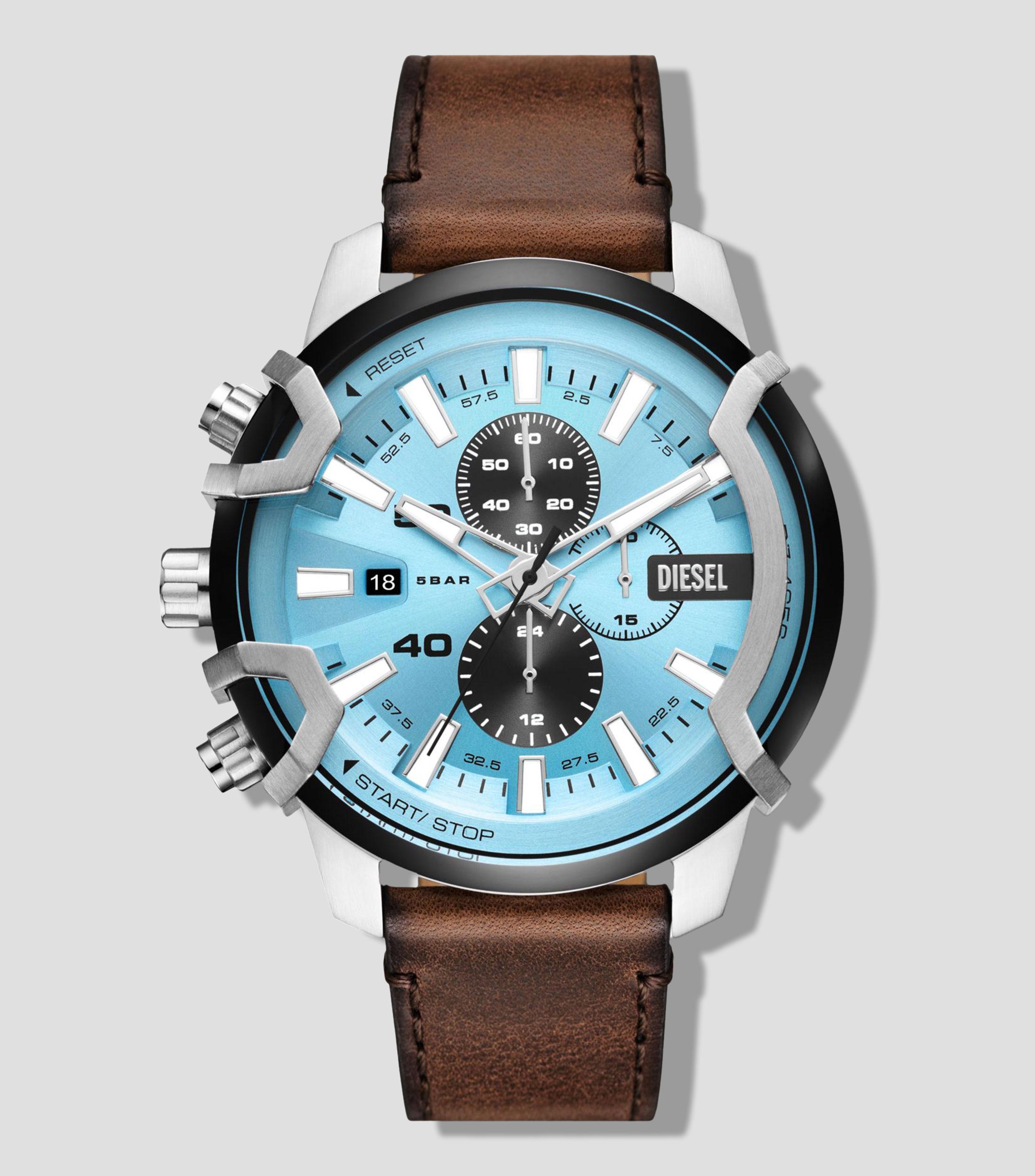Diesel: Reloj para Hombre casual Griffed plateado, azul | El Palacio de ...