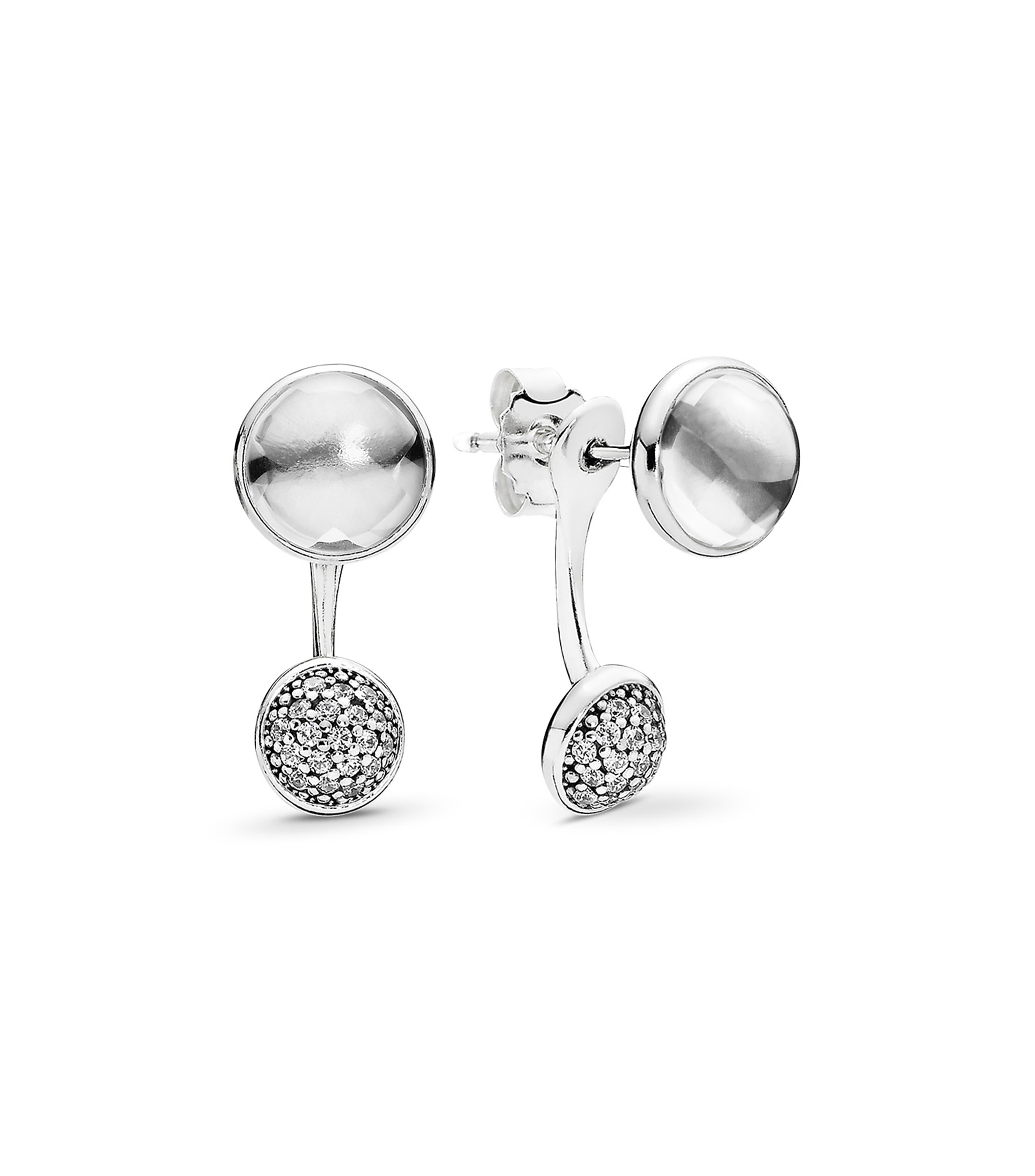 Pandora Aretes en plata con círculos Timeless Mujer - El Palacio de Hierro