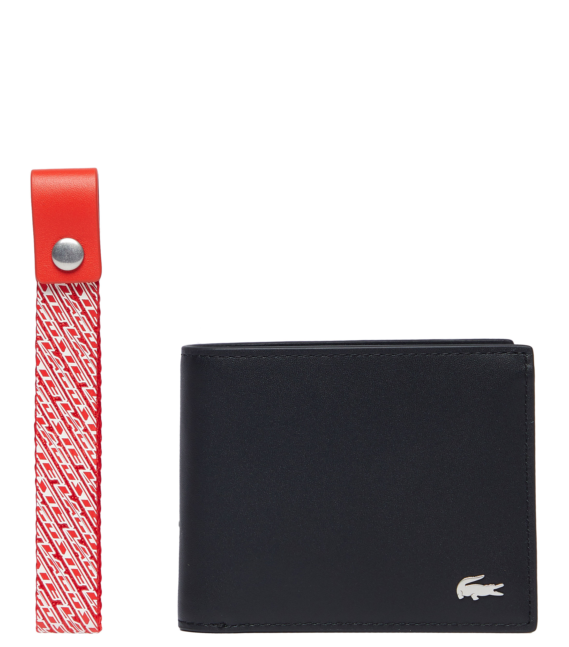 Lacoste: Cartera bifold negra en piel lisa Hombre | El Palacio de Hierro
