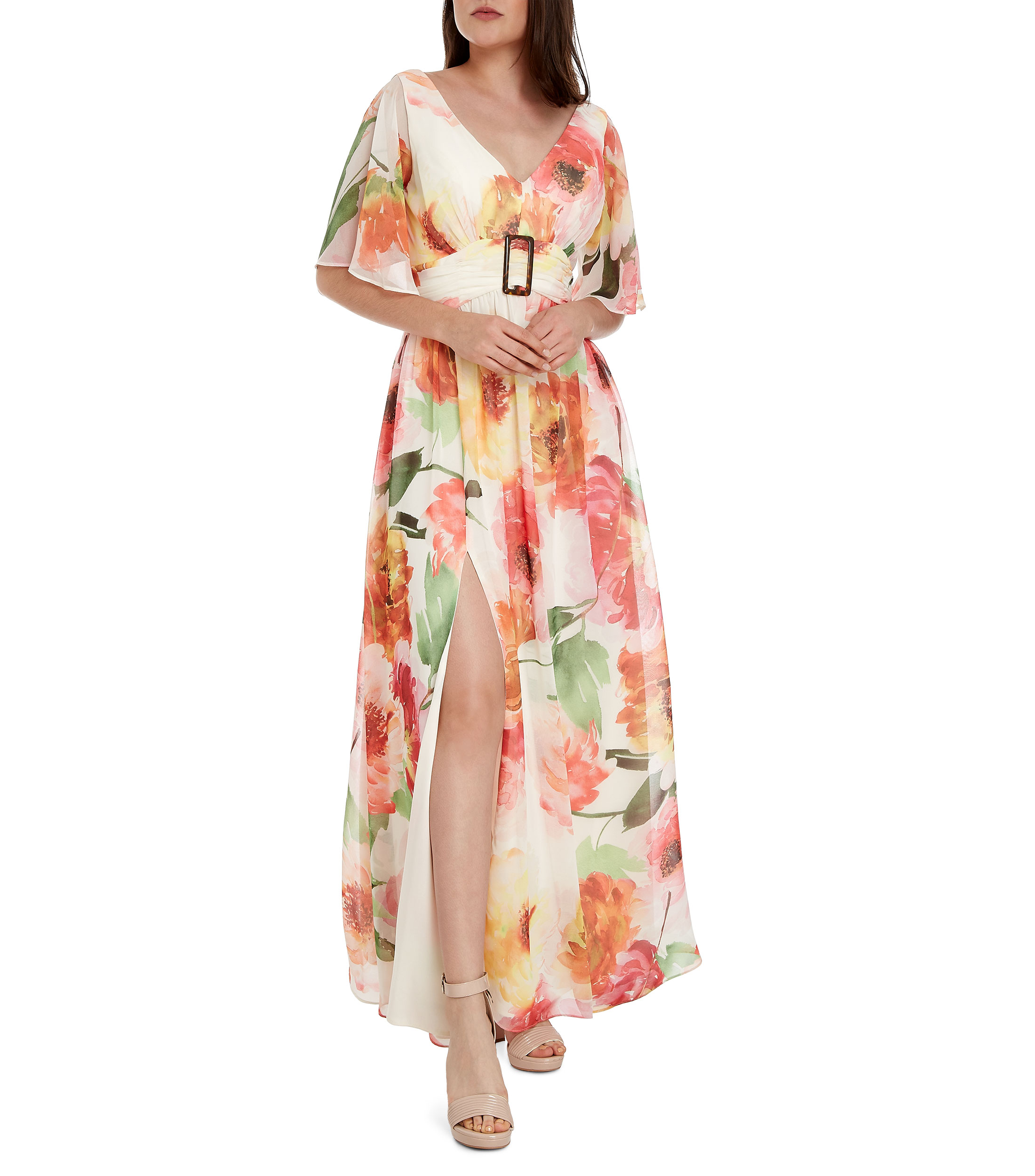 Eva Brazzi Vestido de fiesta largo floral Mujer - El Palacio de Hierro