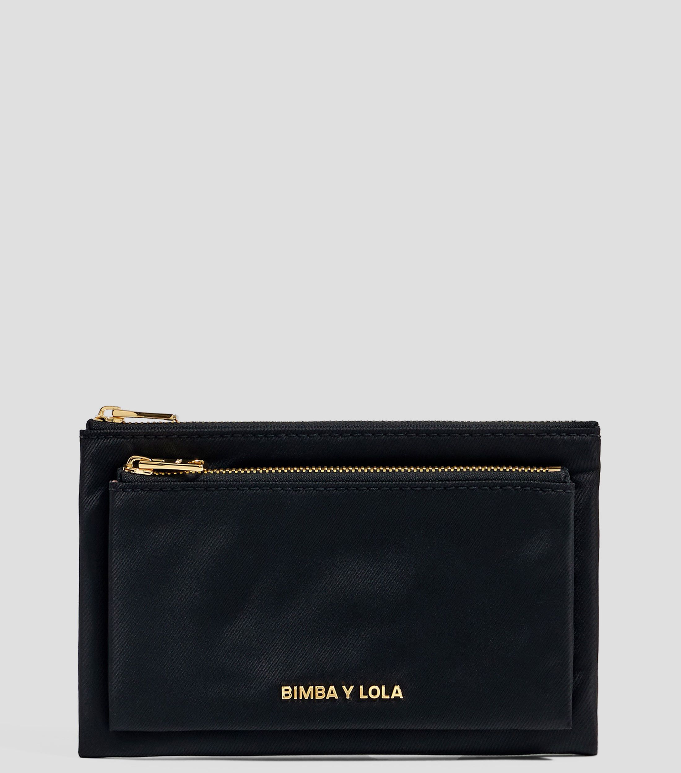 Bimba y Lola: Cartera doble nylon negra Mujer | El Palacio de Hierro