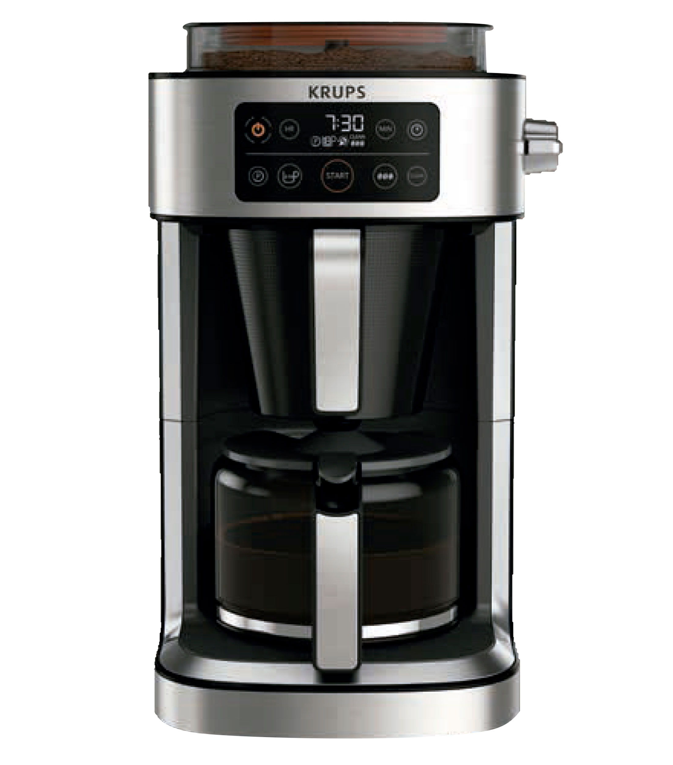 Krups Cafetera Aroma Partner para 10 Tazas, Acero Inoxidable - El ...