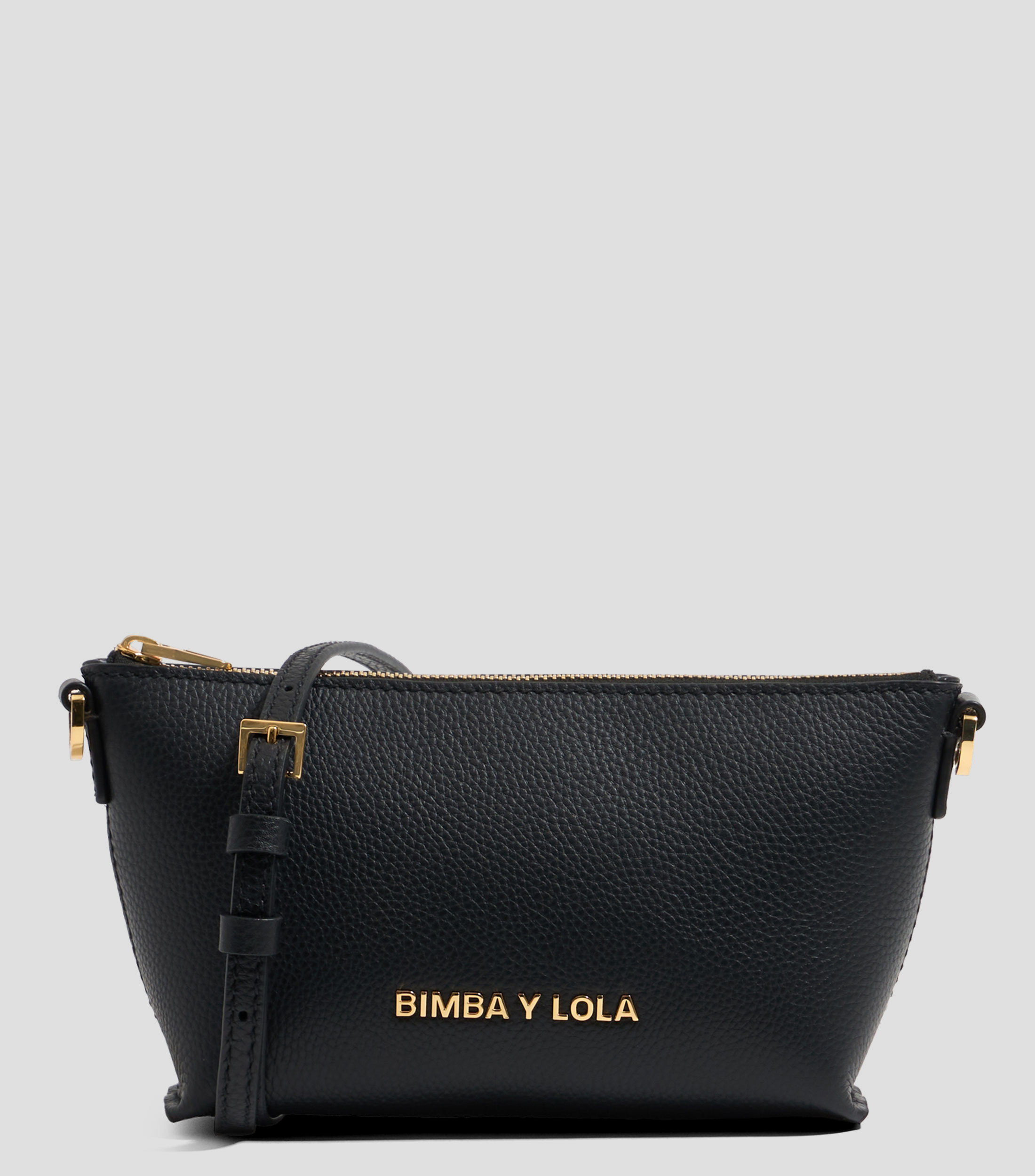 Bimba y Lola: Bolso trapecio mini piel negro Mujer | El Palacio de Hierro