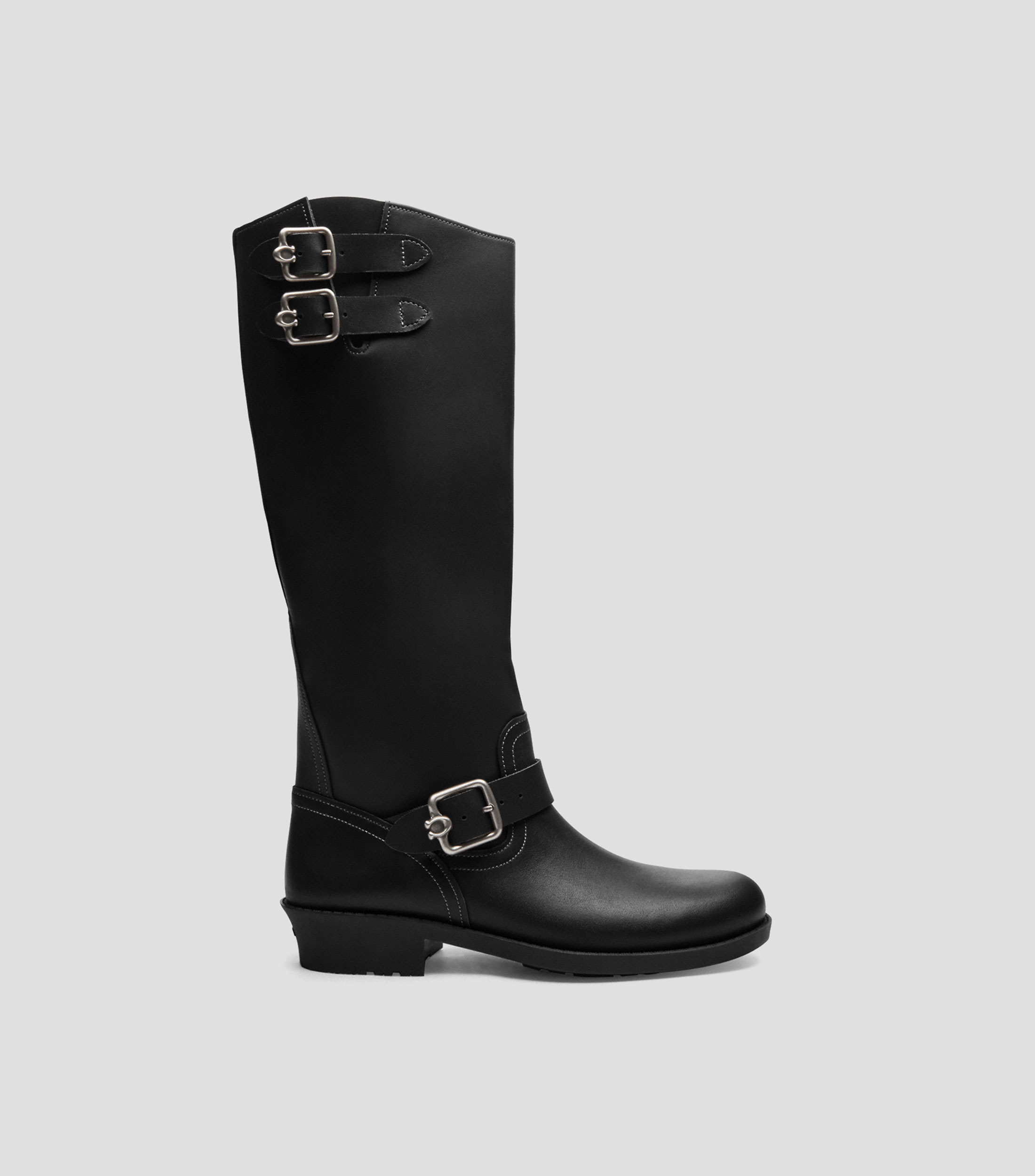 Coach Botas casuales largas Daria en piel con tacón bajo ancho Mujer ...