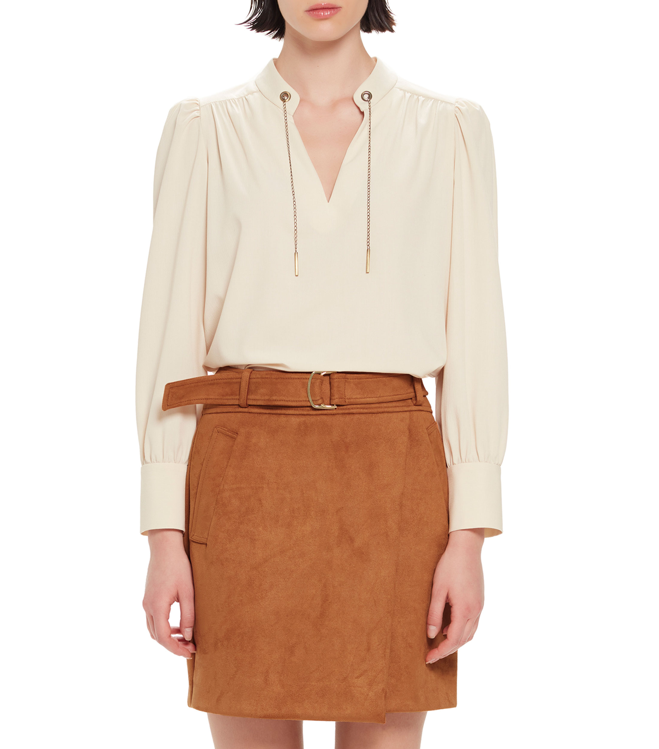 Julio: Blusa Color Crema Mujer | El Palacio de Hierro