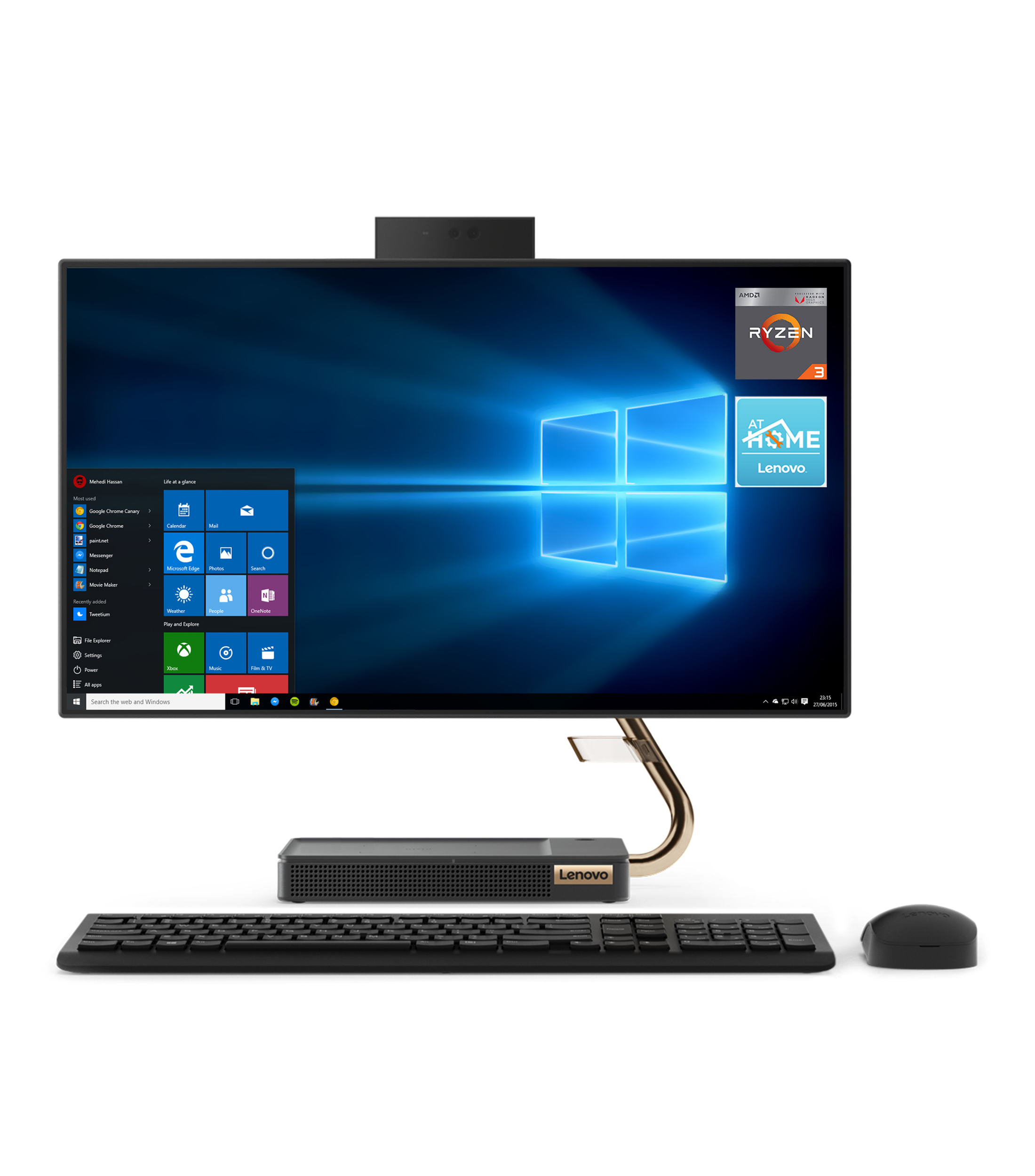 Lenovo Computadora de Escritorio IdeaCentre A540, 23.8", AMD Ryzen 3 ...