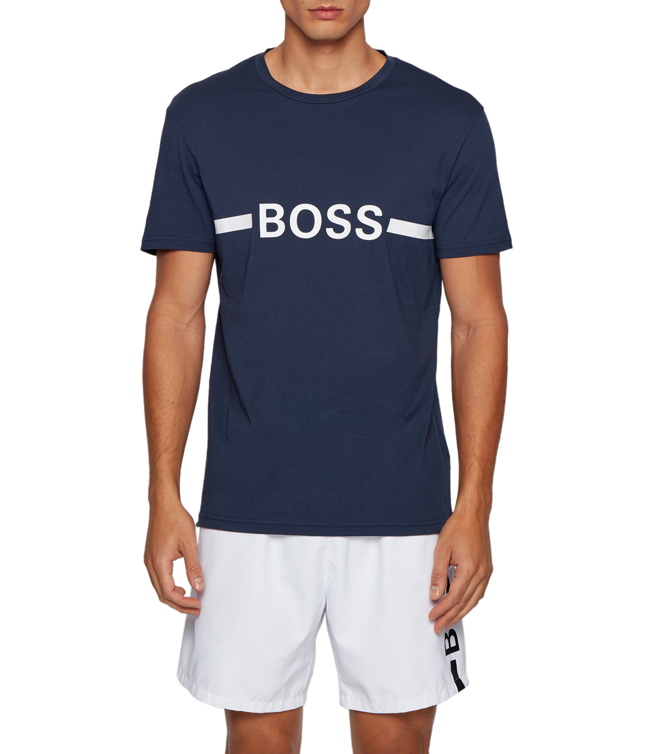 Boss Playera BOSS slim fit de algodón con protección solar Hombre - El ...