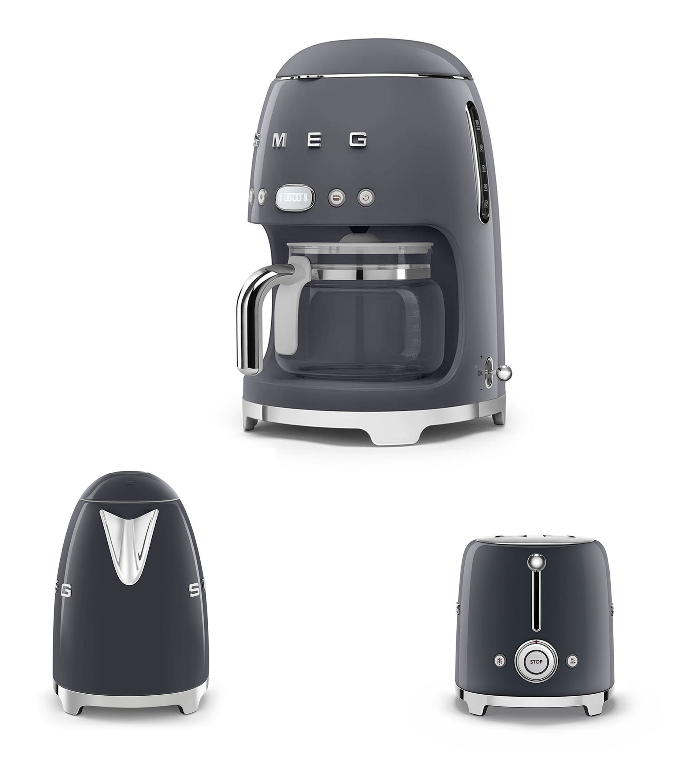Smeg | COMBO DESAYUNO GRIS | El Palacio de Hierro