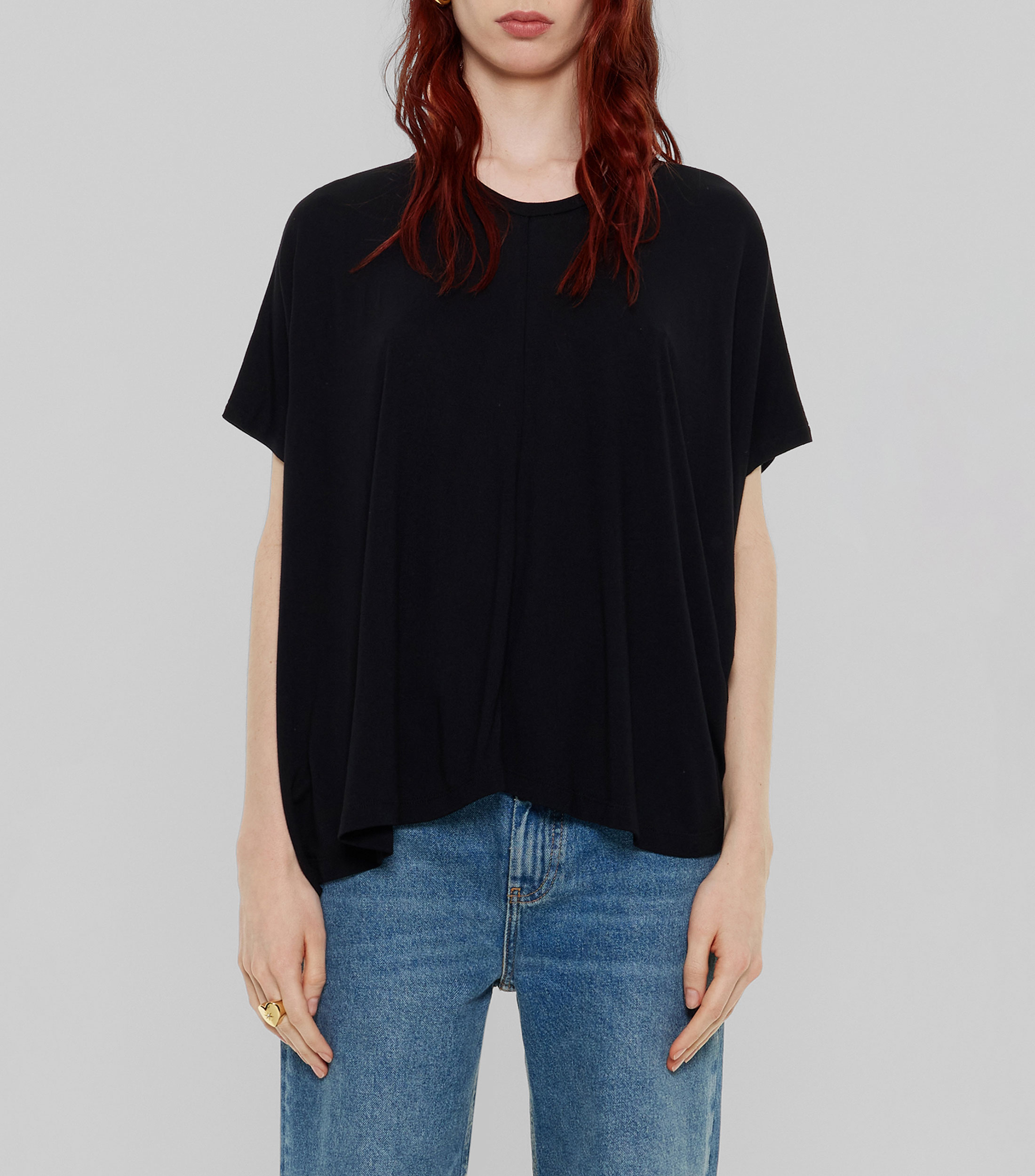 Bimba y Lola: Playera oversized negra Mujer | El Palacio de Hierro