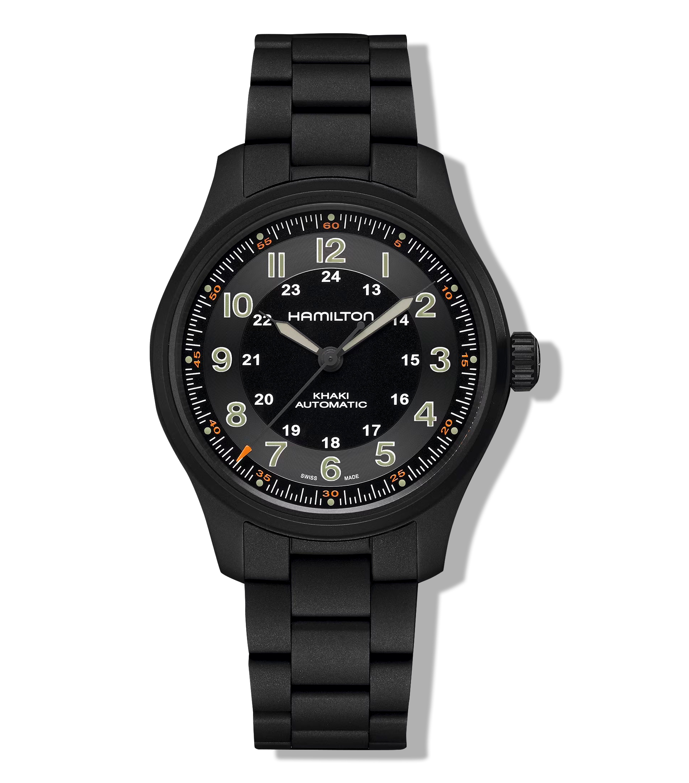 Hamilton: Reloj Unisex Khaki Field Titanium Casual, Negro | El Palacio ...