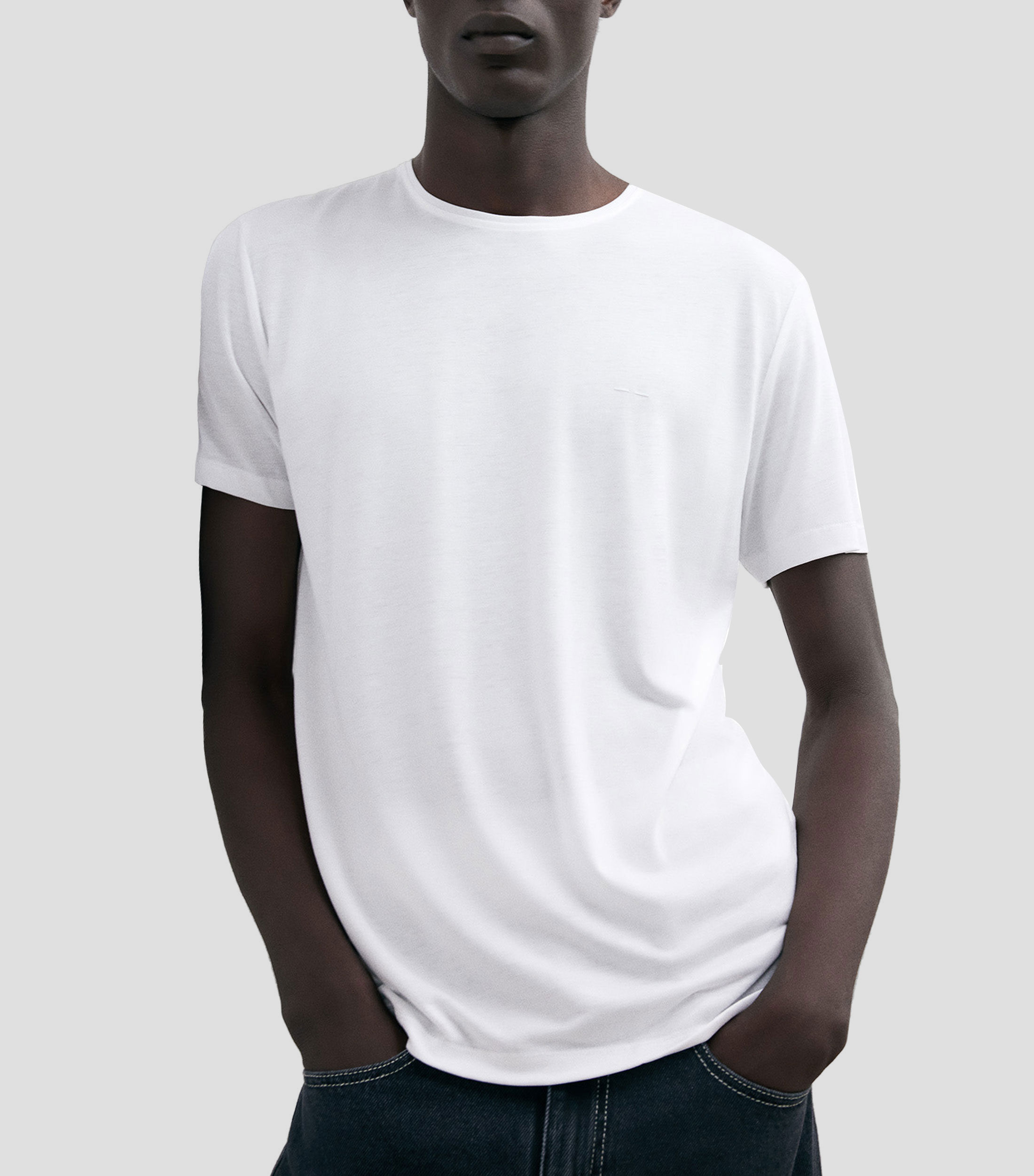 Adolfo Dominguez | Playera lisa de manga corta Hombre | El Palacio de ...