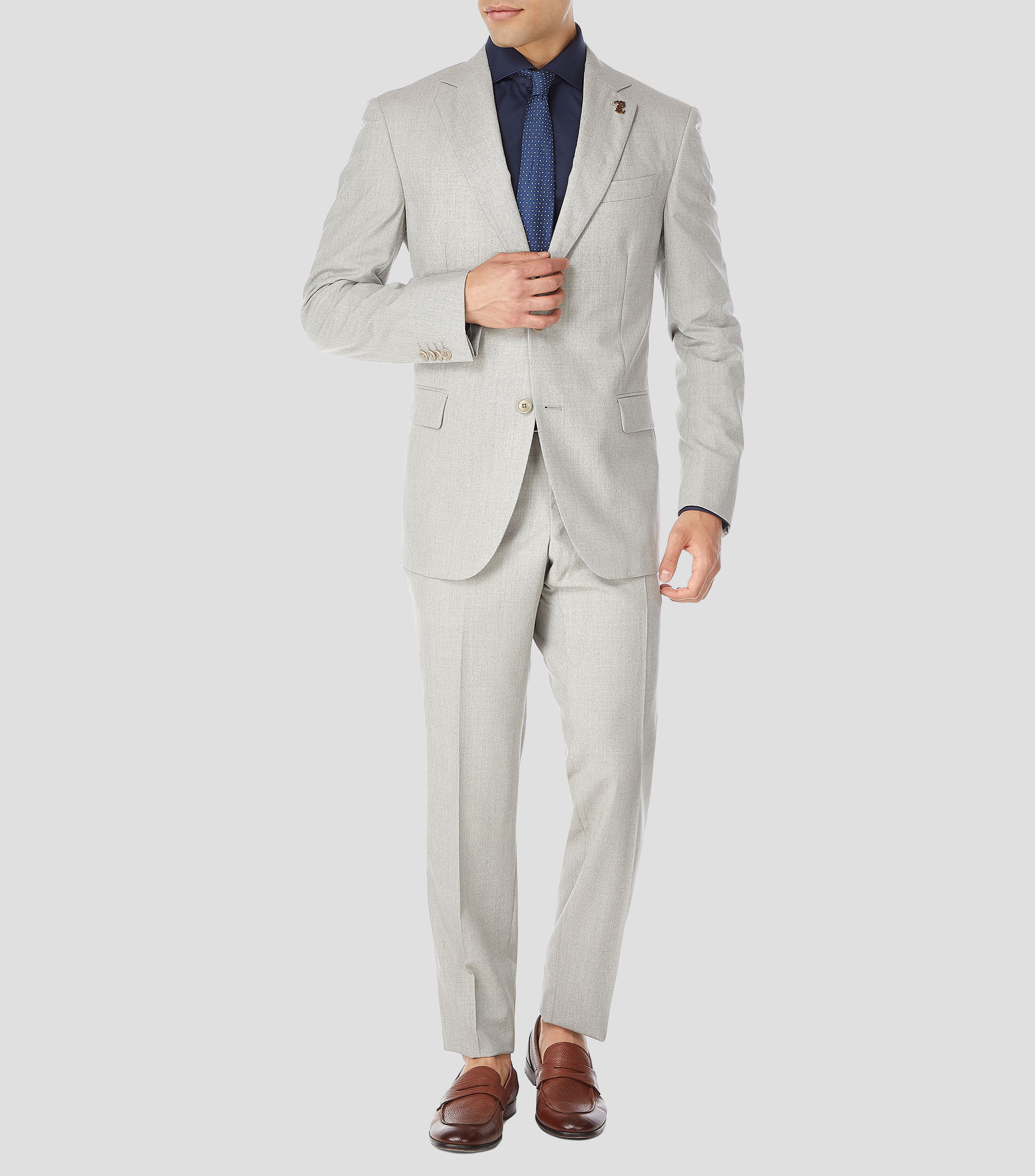 Pal Zileri Traje de corte regular con pata de gallo Hombre - El Palacio ...