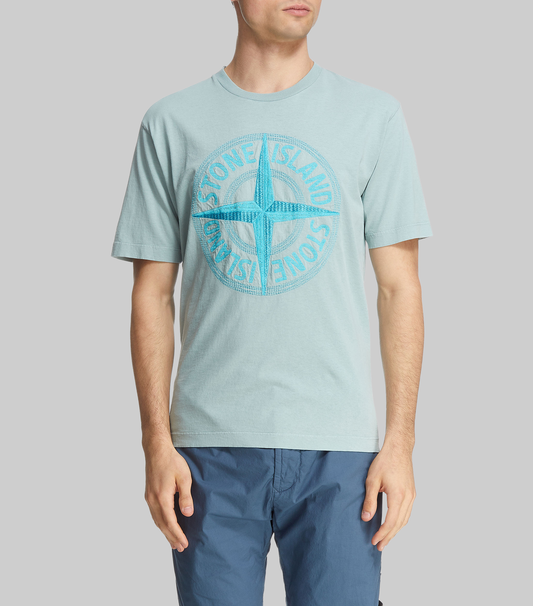 Stone Island: Playera Cuello Redondo Manga Corta Hombre | El Palacio de ...