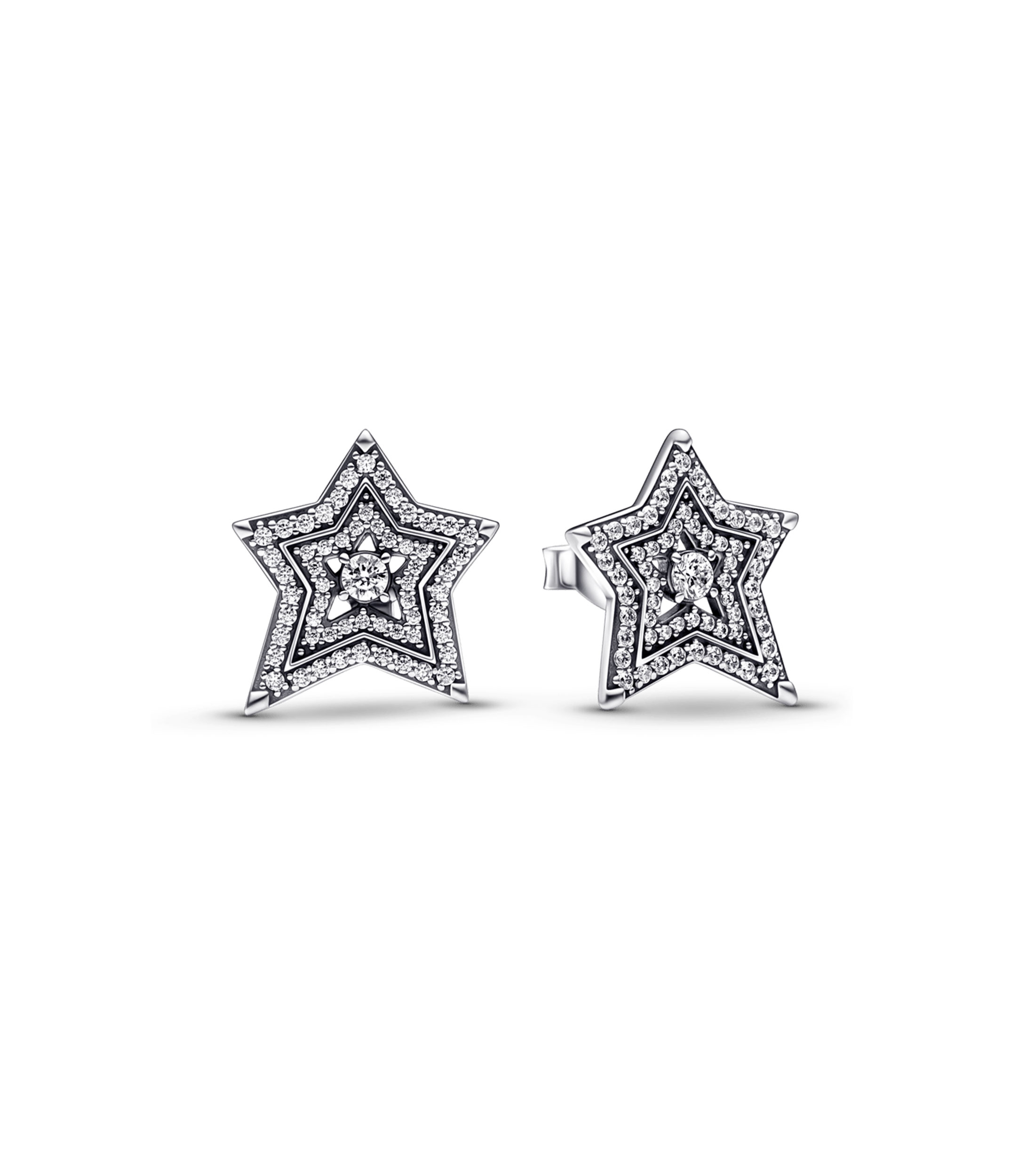 Pandora Aretes en plata Celestial Star Pandora Moments Mujer - El ...
