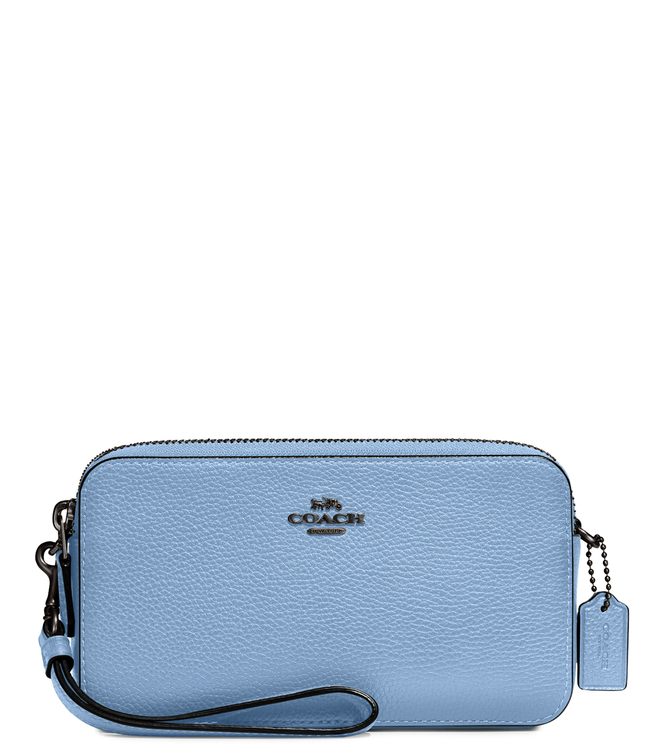 COACH: Bolso de mano azul en piel Kira granulado Mujer | El Palacio de ...