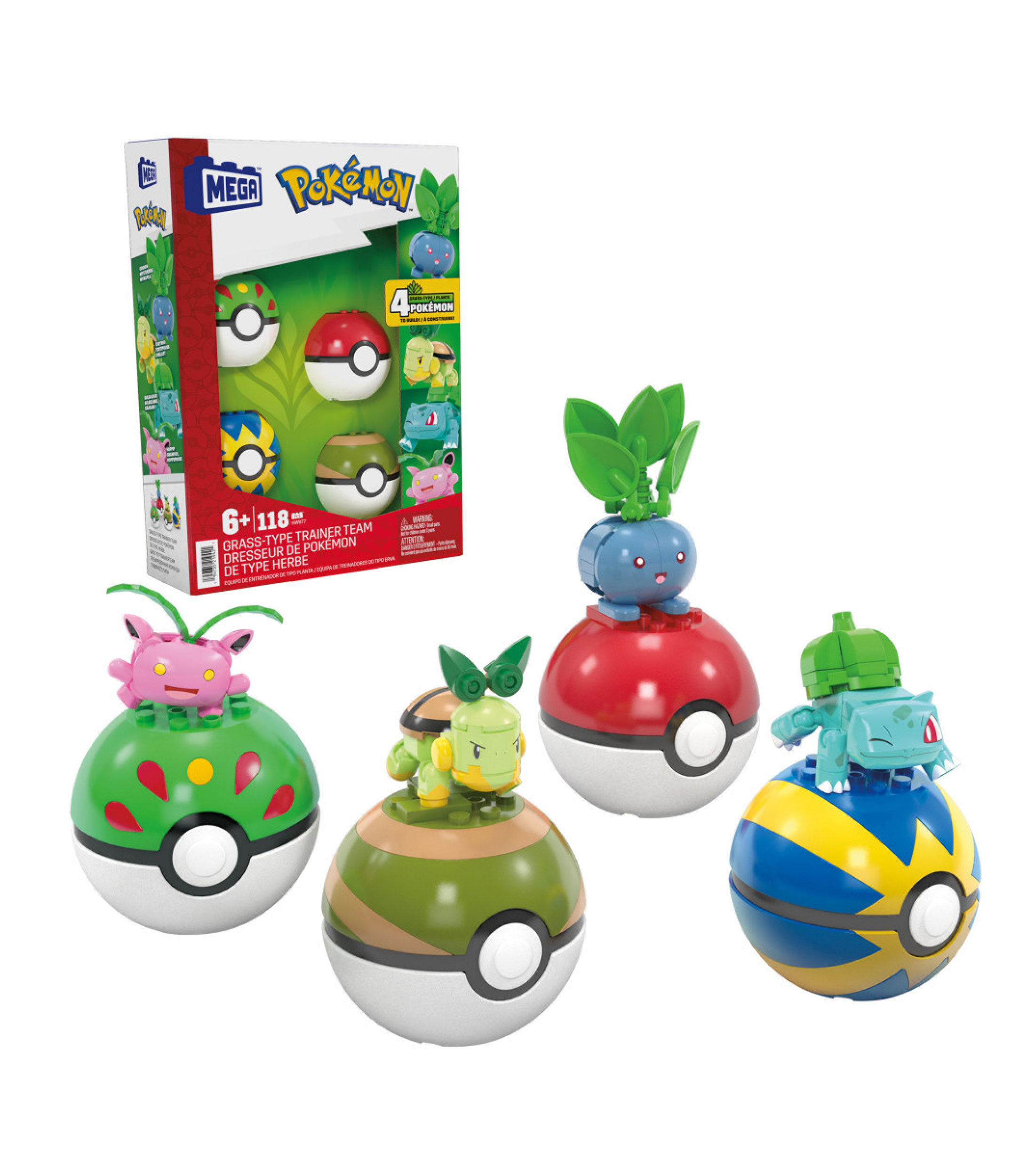 Mega Bloks Mega Pokémon Colección Equipo de Pokémon tipo planta |El ...