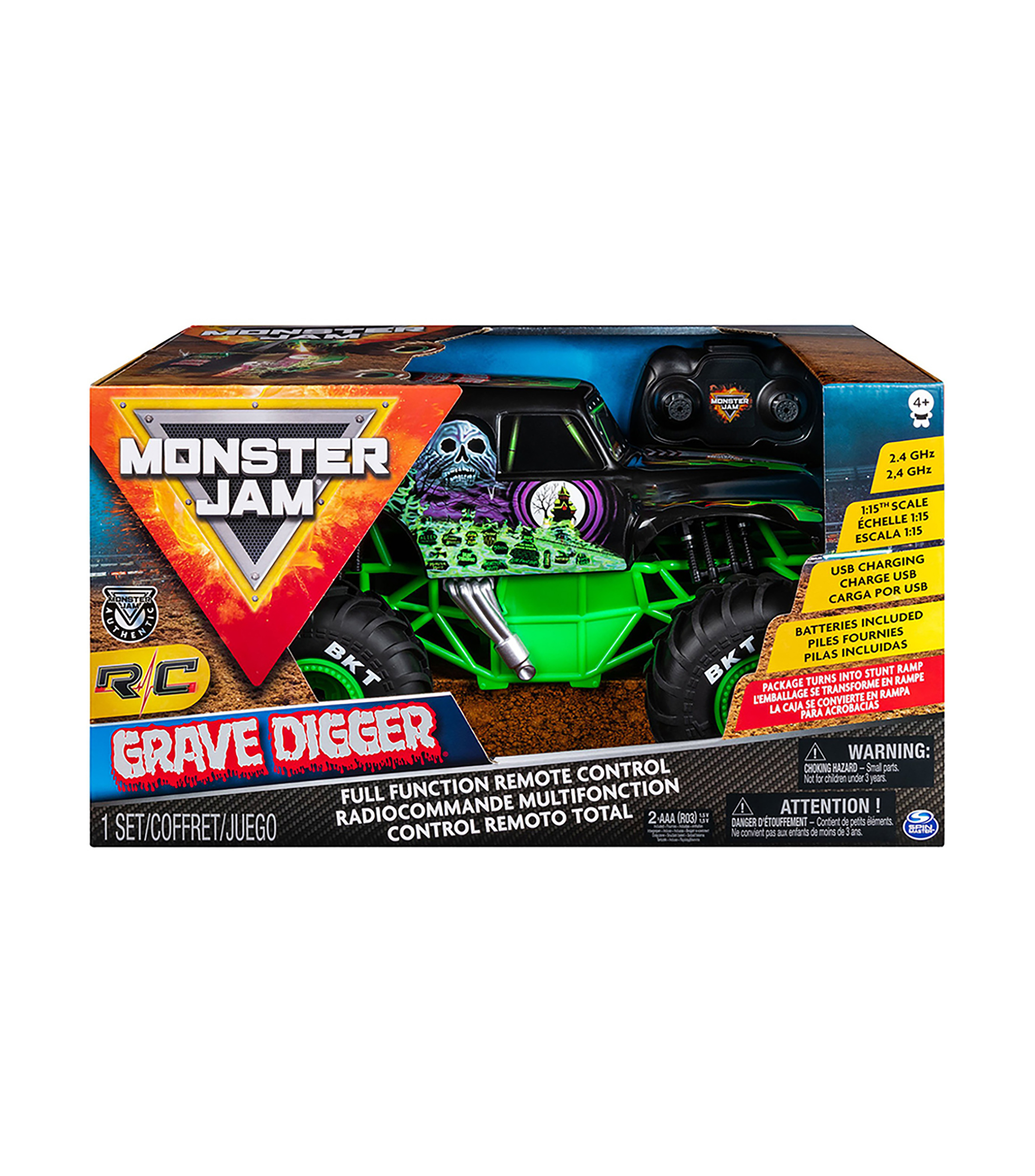 Spin Master Monster Jam Grave Digger RC - El Palacio de Hierro