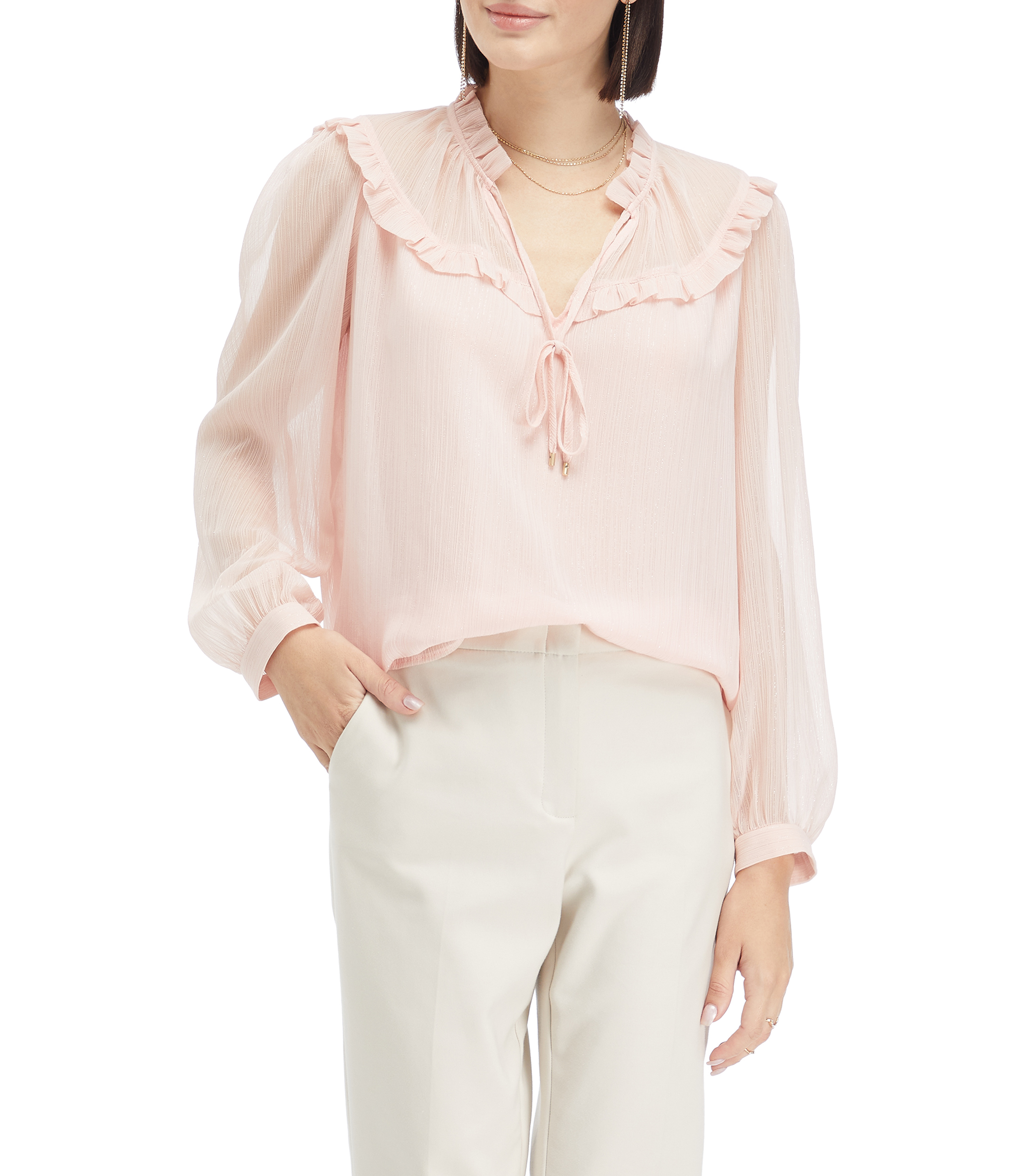 Julio Blusa holanes manga larga Mujer - El Palacio de Hierro