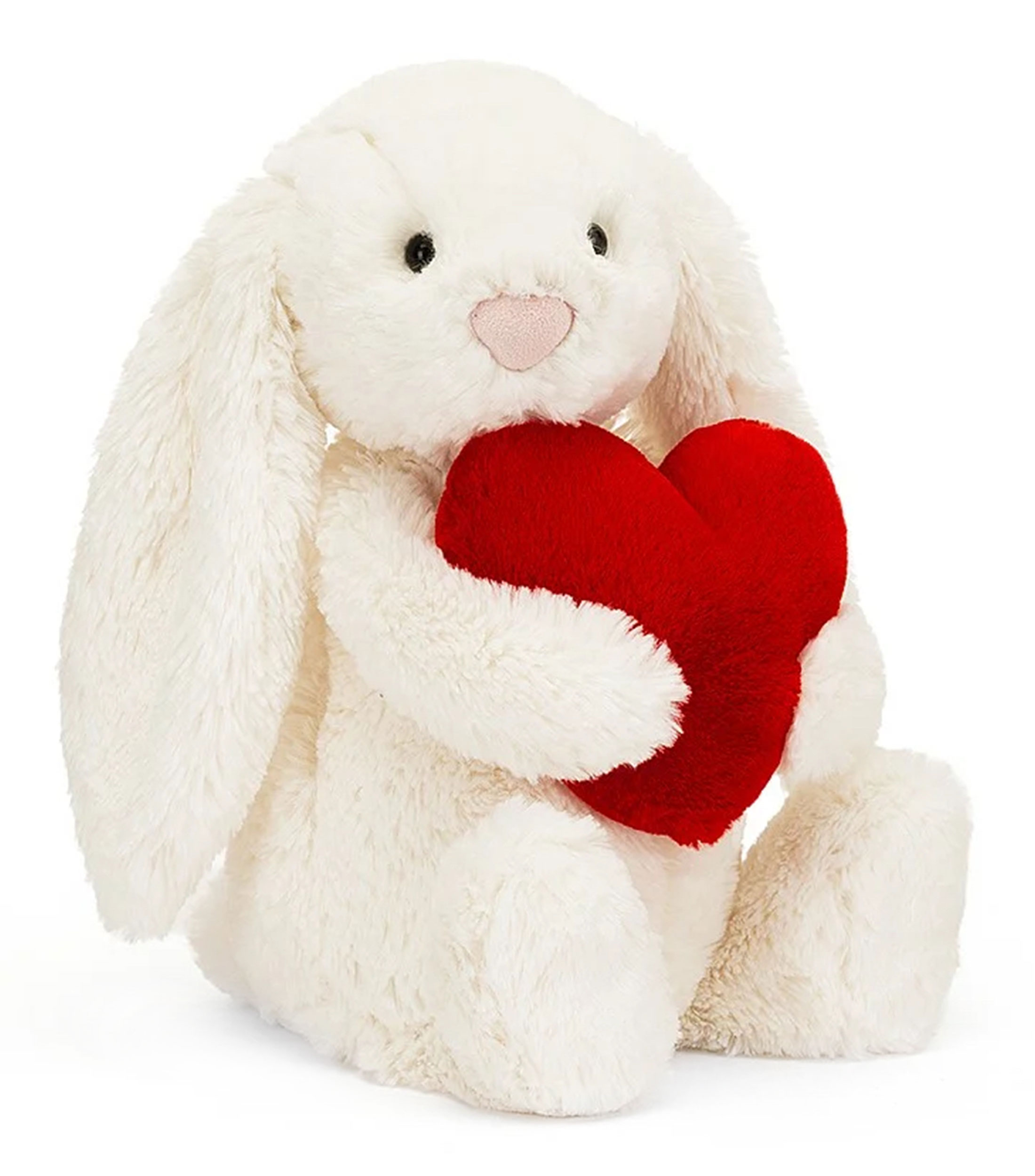 Jellycat: Conejo de peluche Bashful Red Love Heart | El Palacio de Hierro