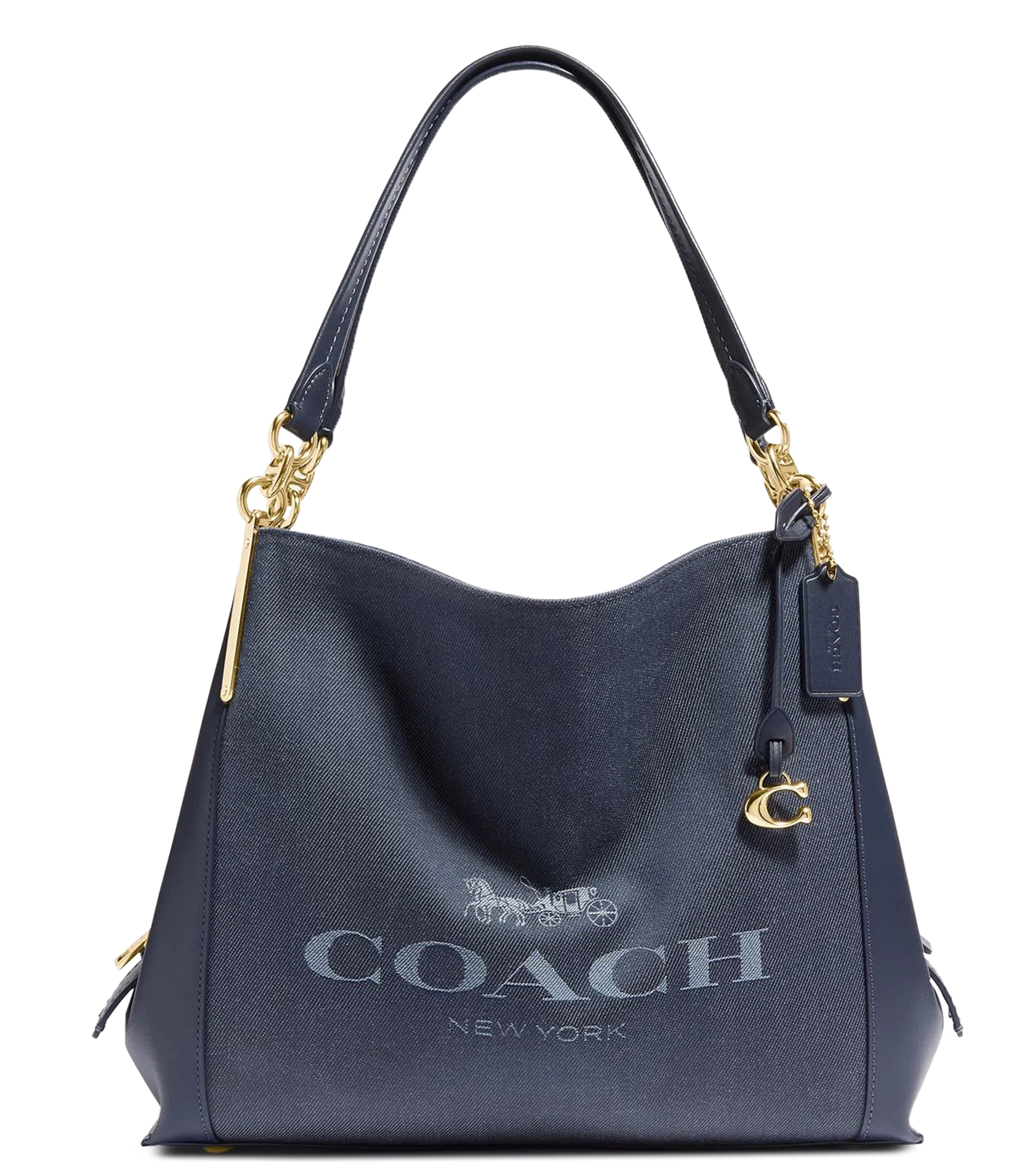 COACH Bolsa Tote azul con estampado Mujer - El Palacio de Hierro