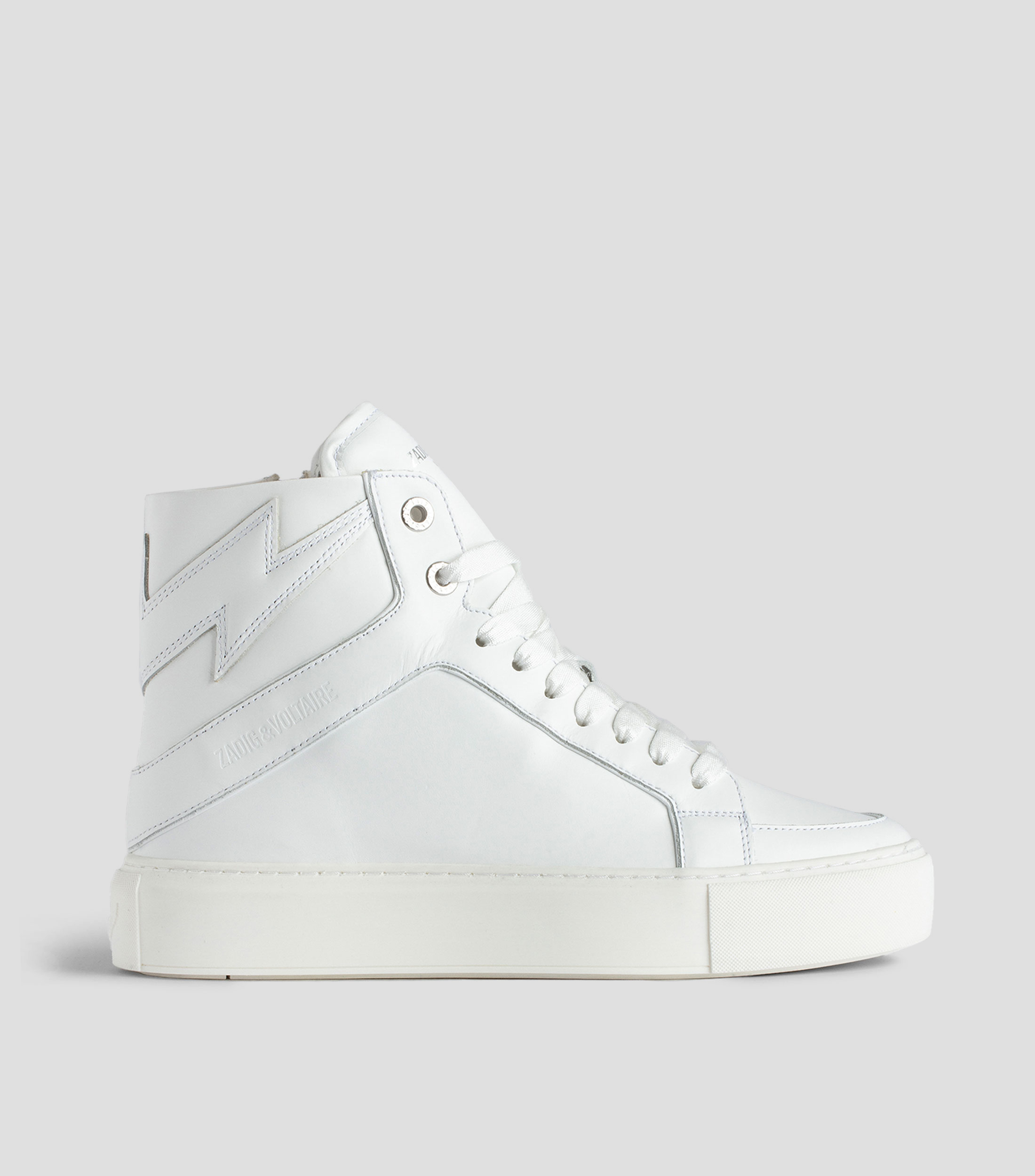 Zadig & Voltaire: Tenis casuales tipo botín con plataforma High Flash ...