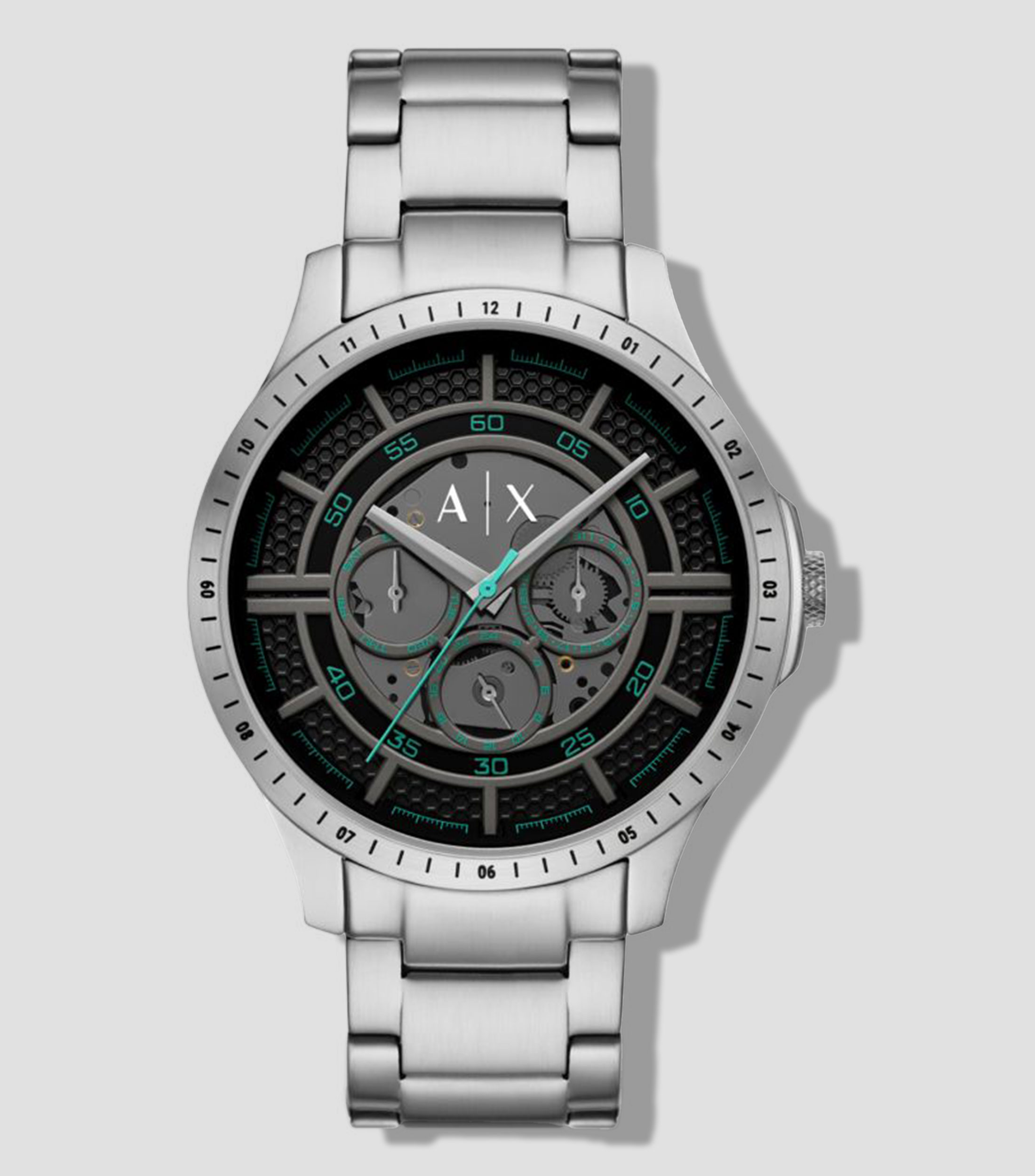 AX_0776_Ax Reloj para Hombre Hampton casual plateado |El Palacio de Hierro