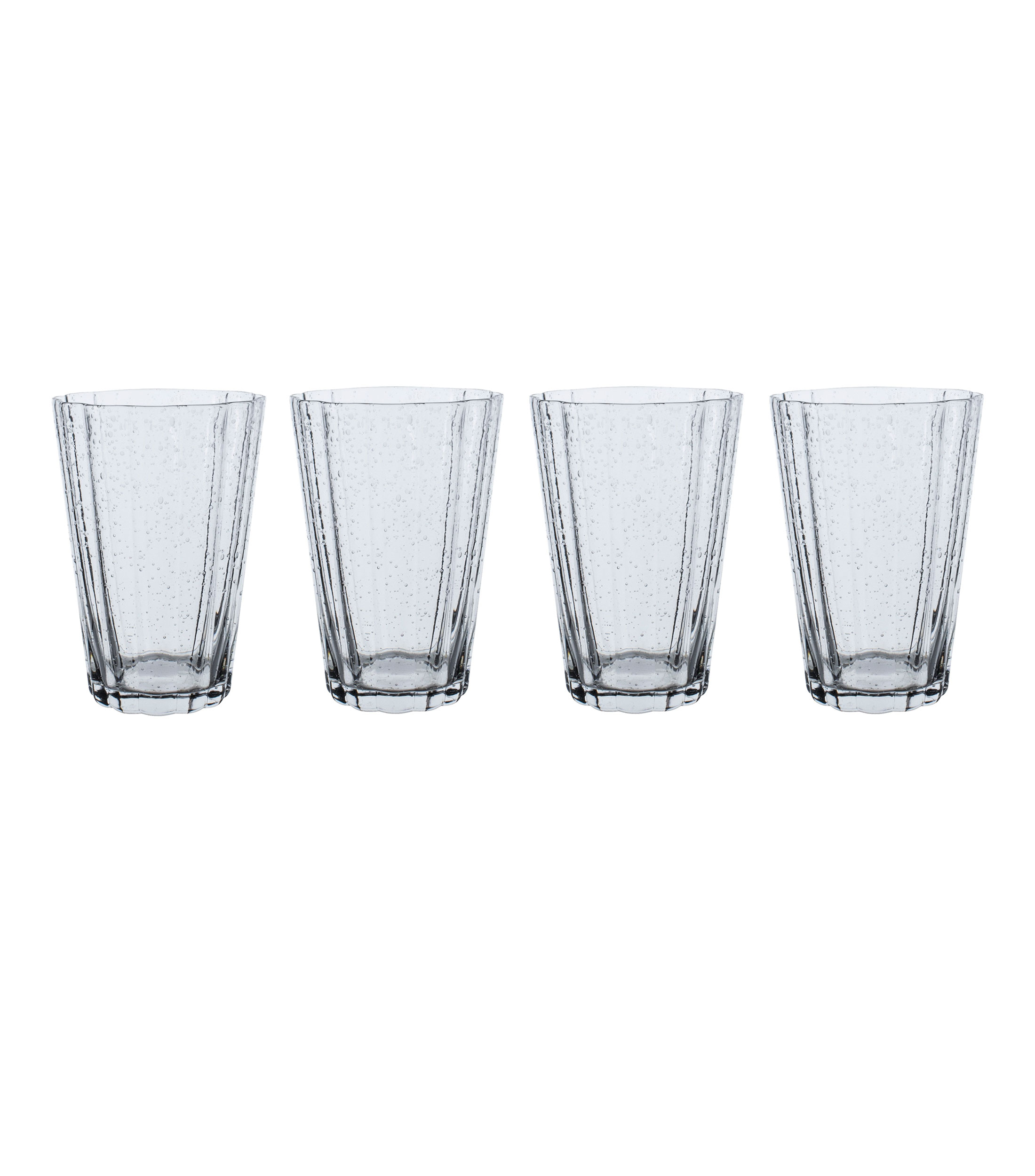 Laura Ashley: Set de 4 vasos en vidrio transparente | El Palacio de Hierro