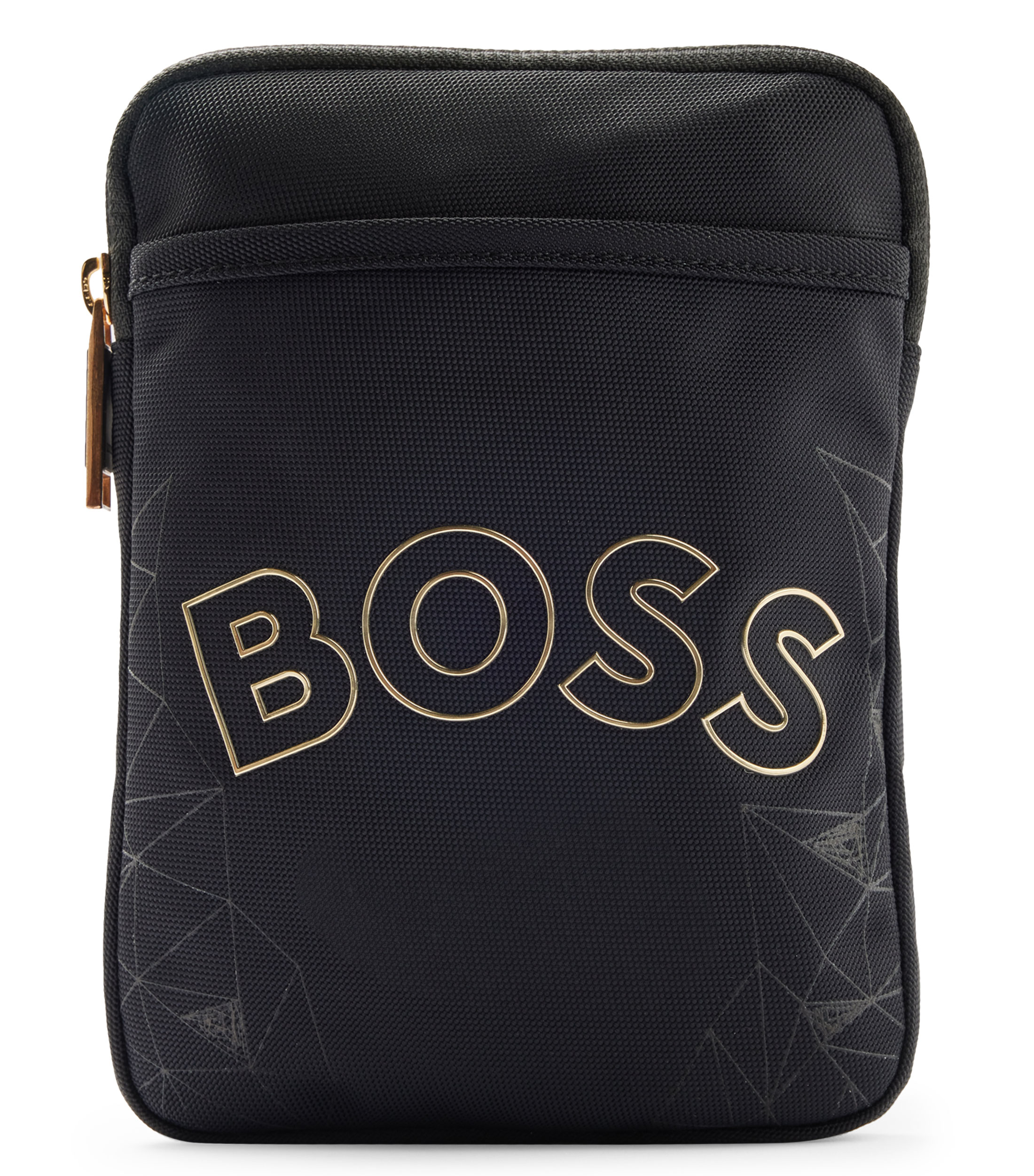 Boss: Bolso Crossbody Boss con logo en nylon y estampado de temporada ...