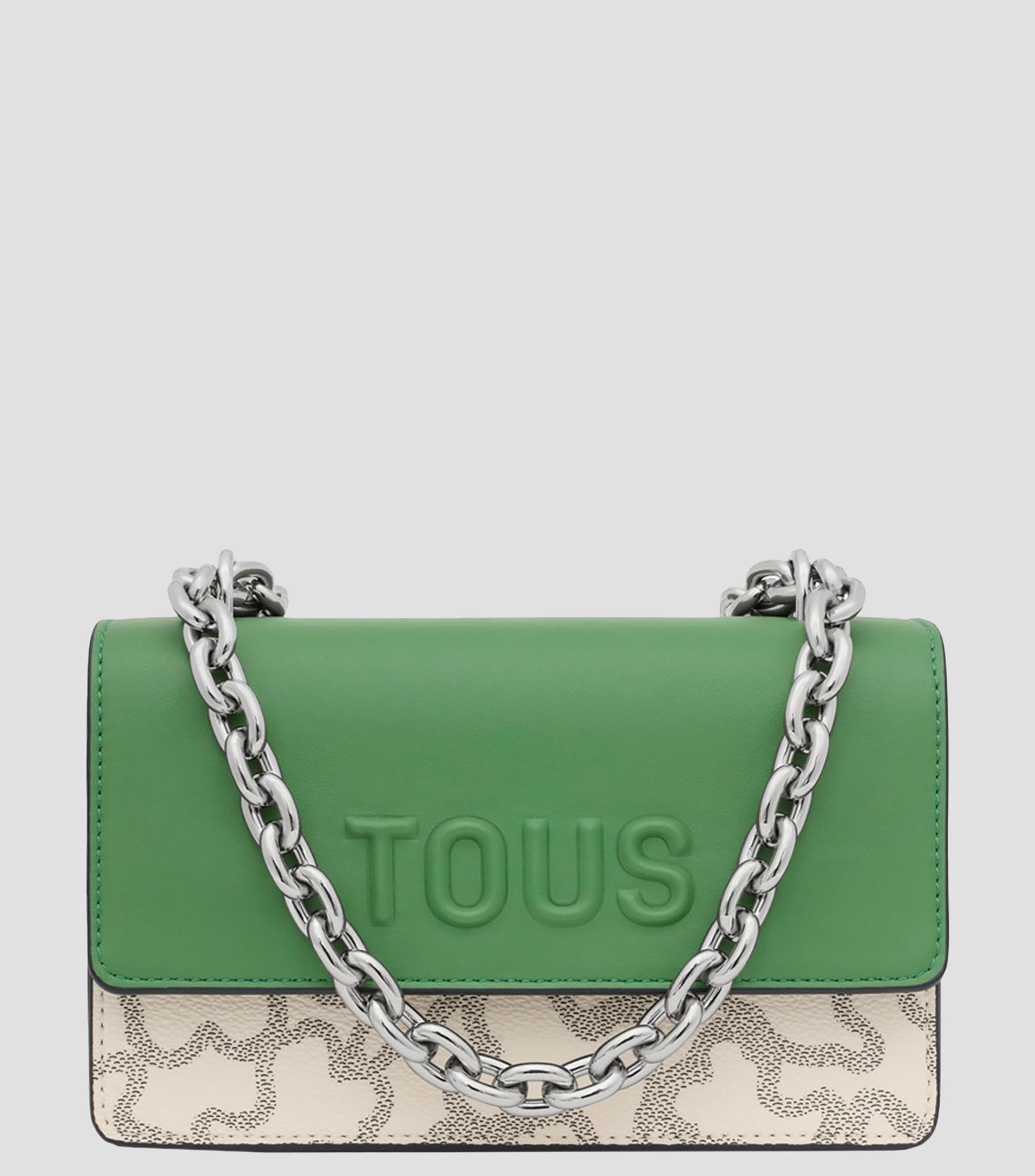 Tous: Bolso Crossbody Kaos Icon verde monogram Mujer | El Palacio de Hierro