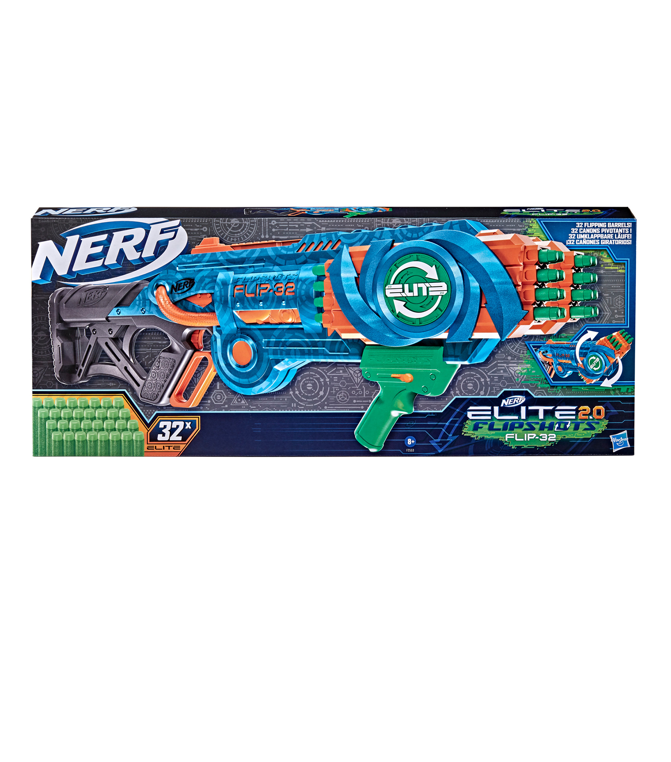 Nerf Lanzador Elite 2.0 Flipshots, Flip-32 - El Palacio de Hierro