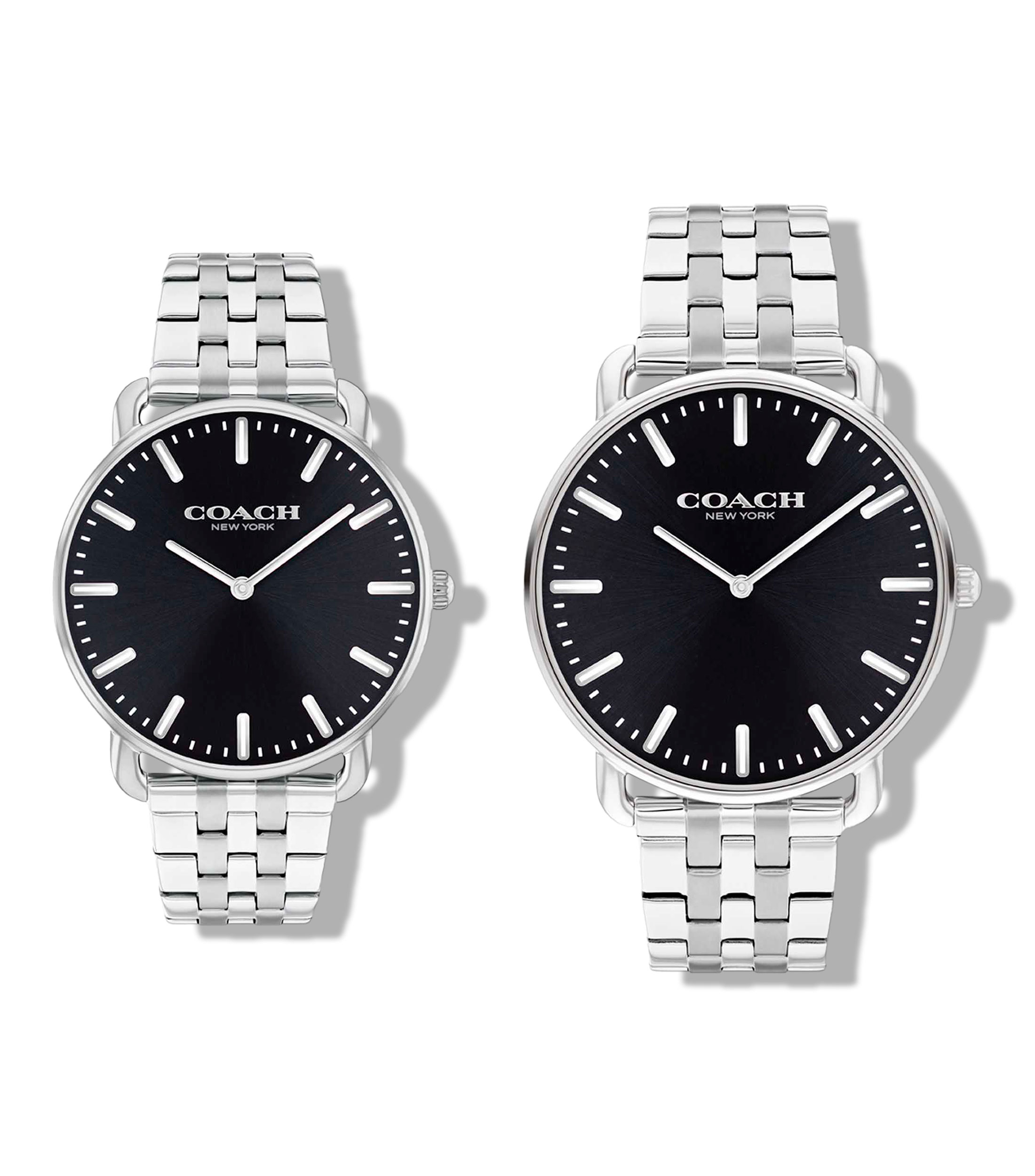 COACH Set Relojes Unisex Elliot de Vestir, Plateado - El Palacio de Hierro