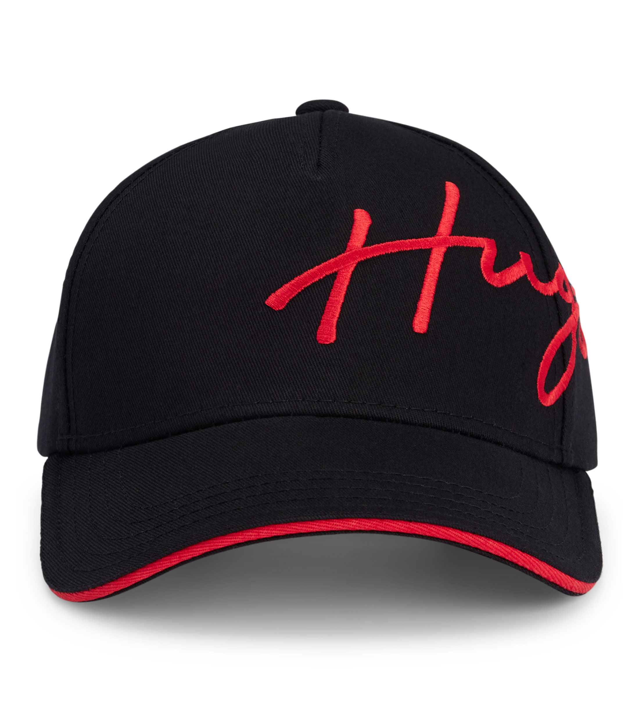 Hugo Gorra Hugo de sarga de algodón con logo caligrafiado bordado ...