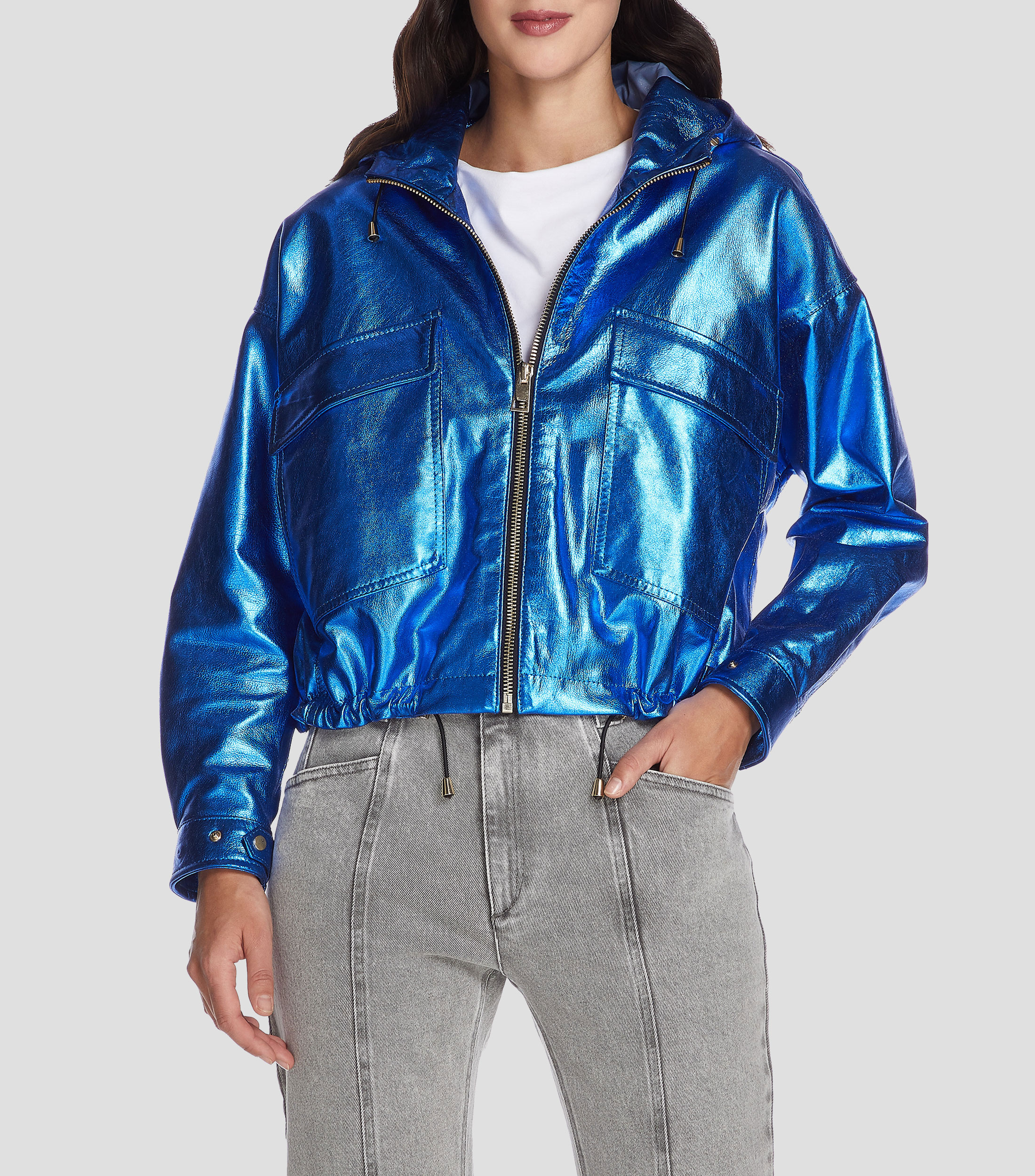 Hanson Chamarra con capucha en piel Mujer - El Palacio de Hierro