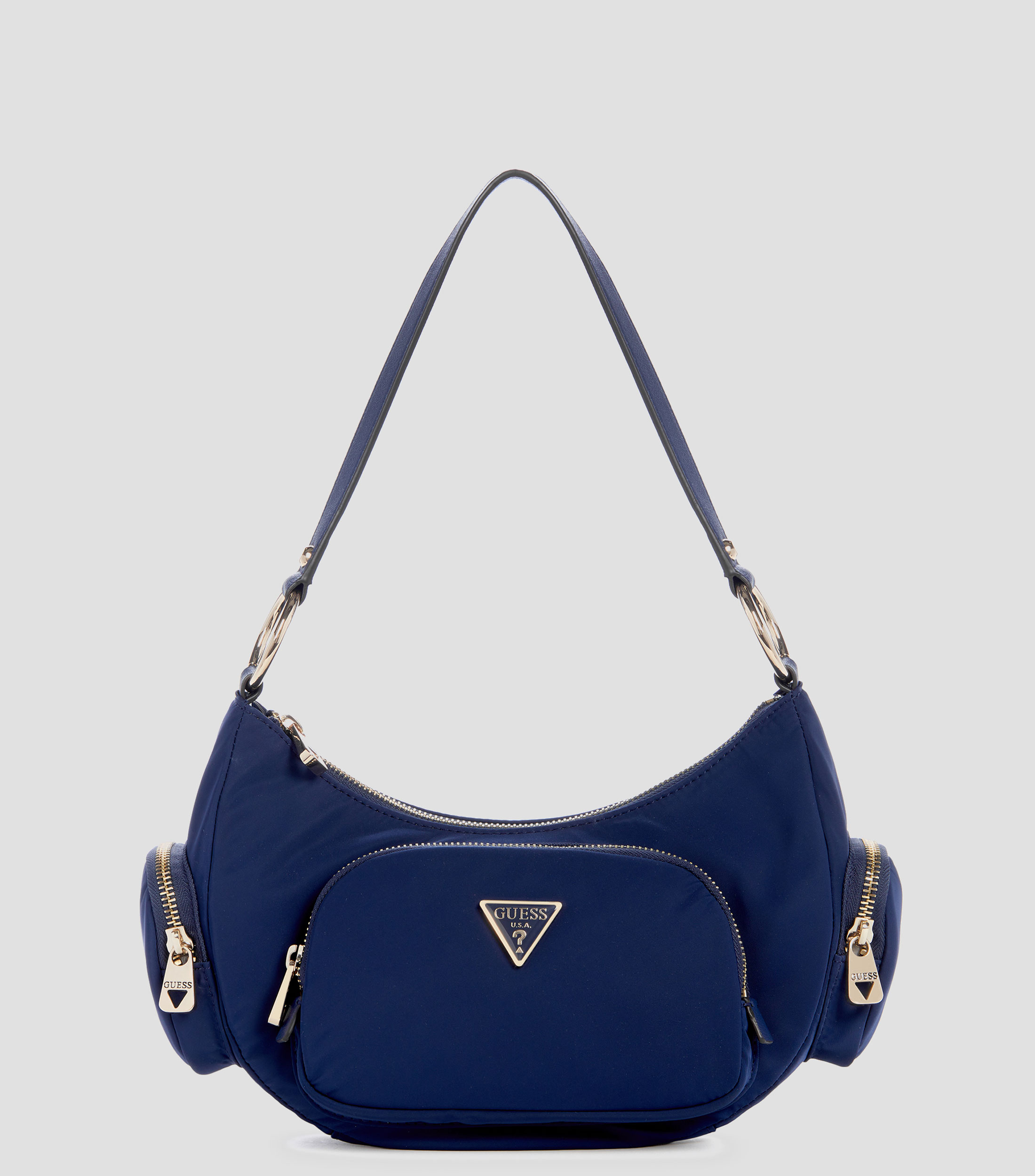 Guess: Bolso shoulder azul Eco Gemma Mujer | El Palacio de Hierro