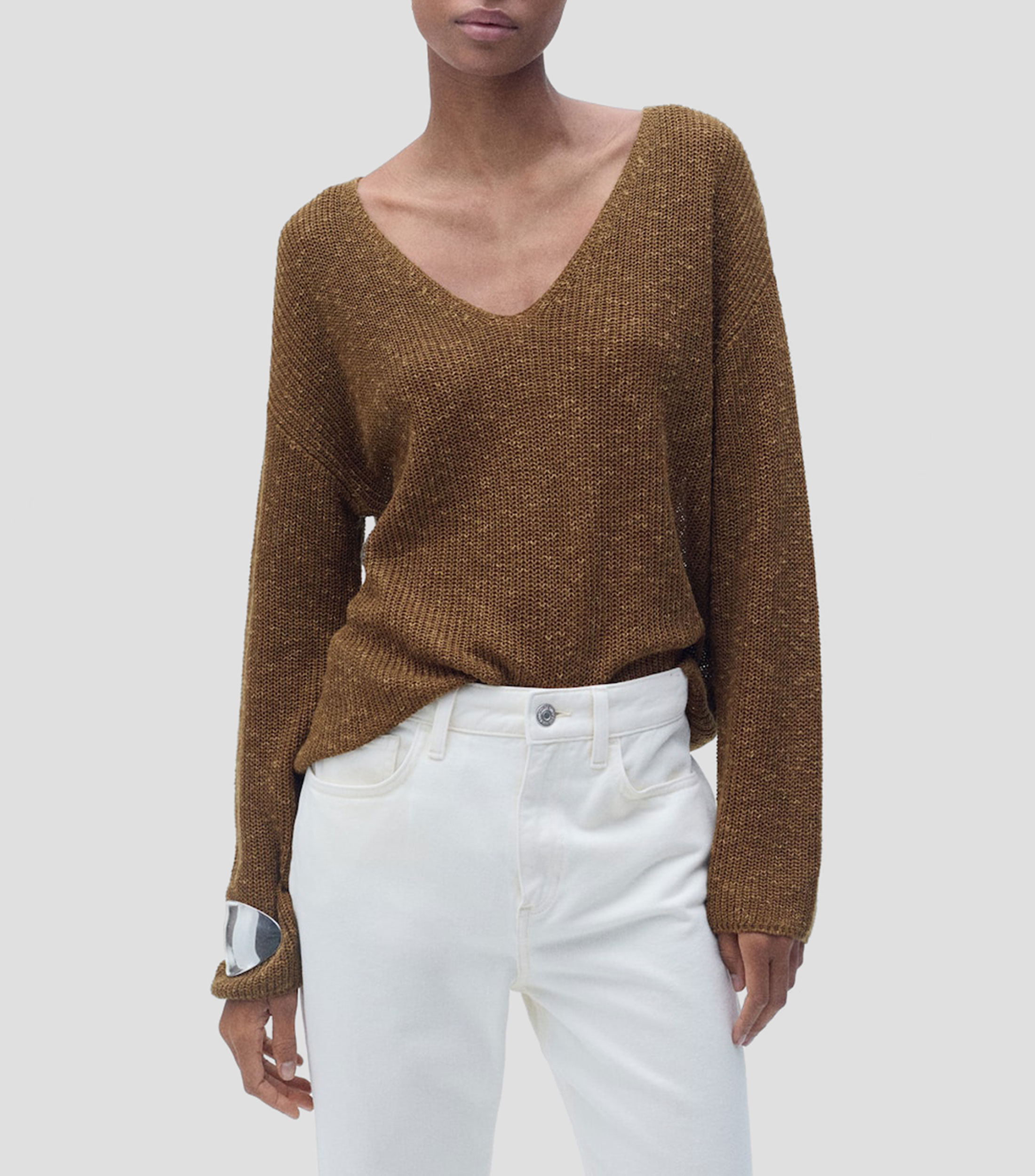 Mango Suéter cuello V Mujer |El Palacio de Hierro