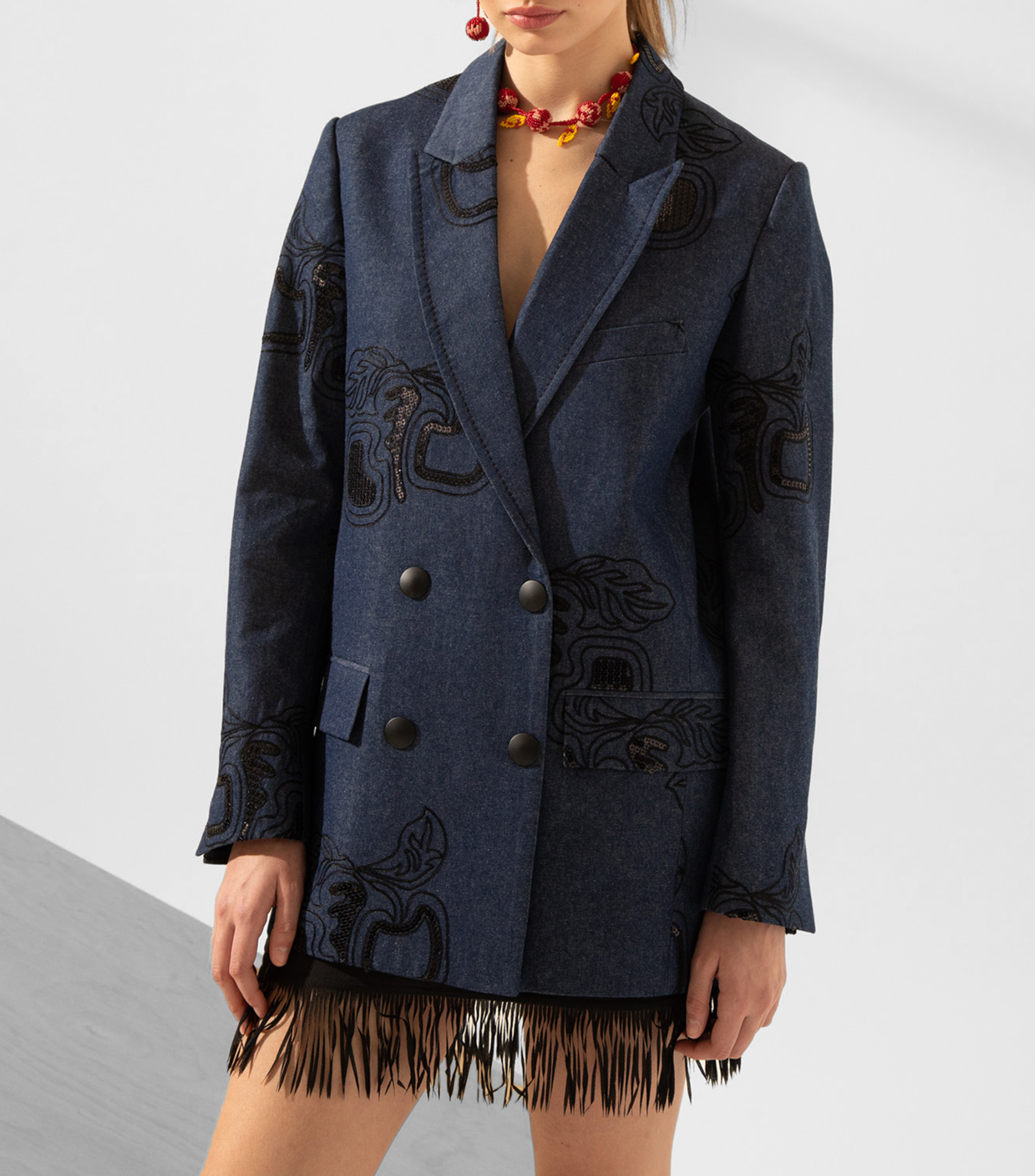 Jazmin Chebar: Blazer confeccionado en denim Mujer | El Palacio de Hierro