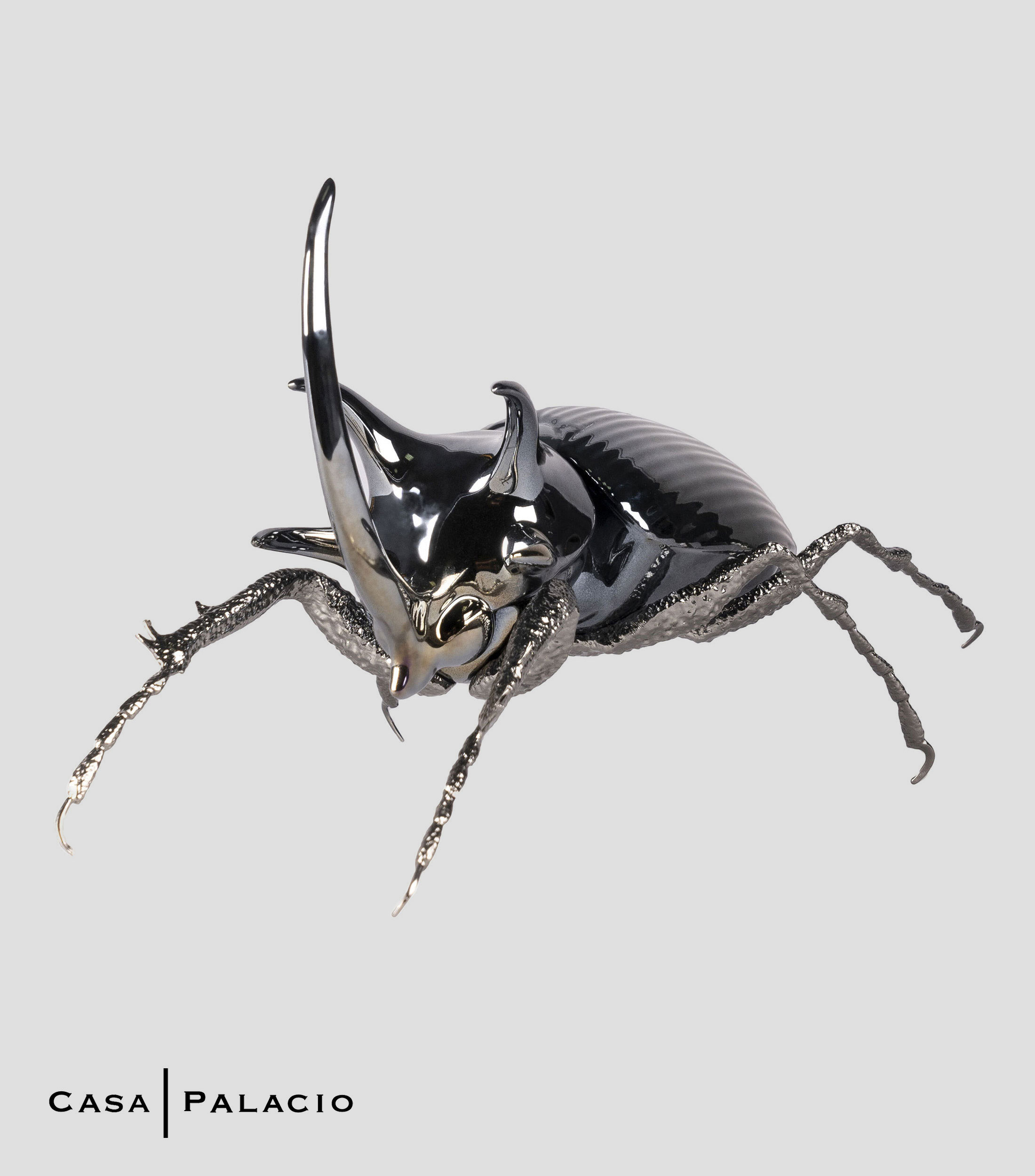 LLADRO Figura Escarabajo Rinoceronte en porcelana y metal - El Palacio ...