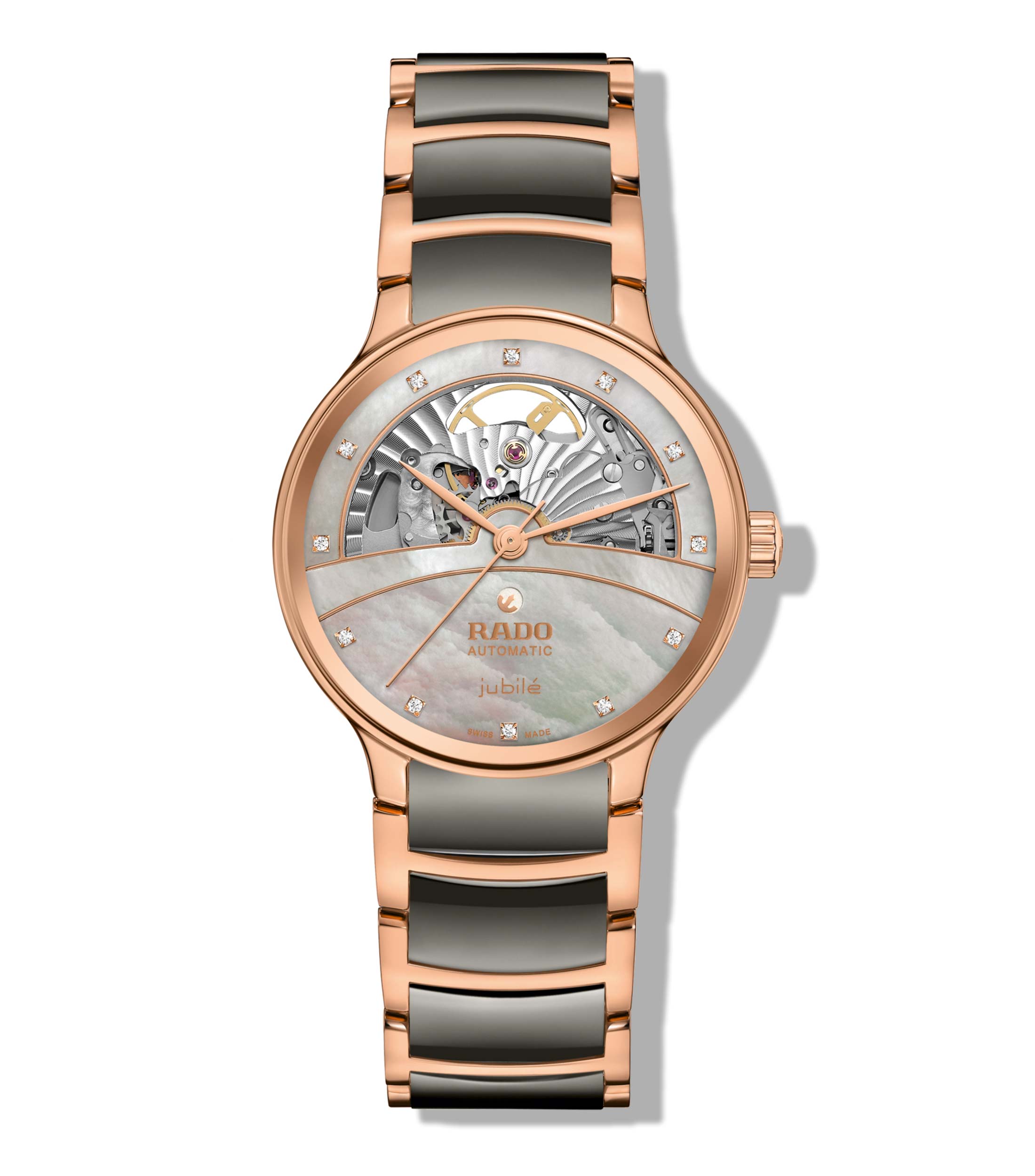 Rado Reloj para Mujer Centrix Automatic Diamonds Open Heart de Vestir ...