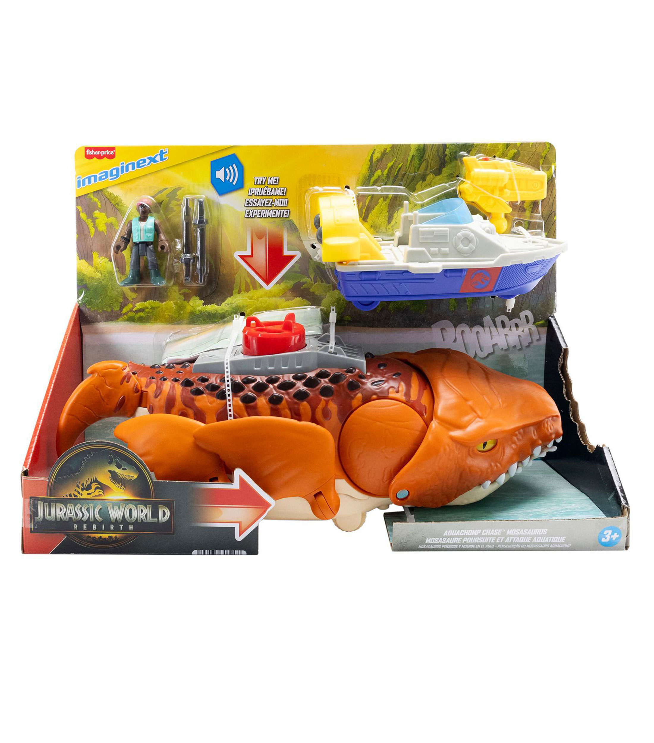 Mattel Playset Mosasaurus Persigue y Muerde en el Agua |El Palacio de ...