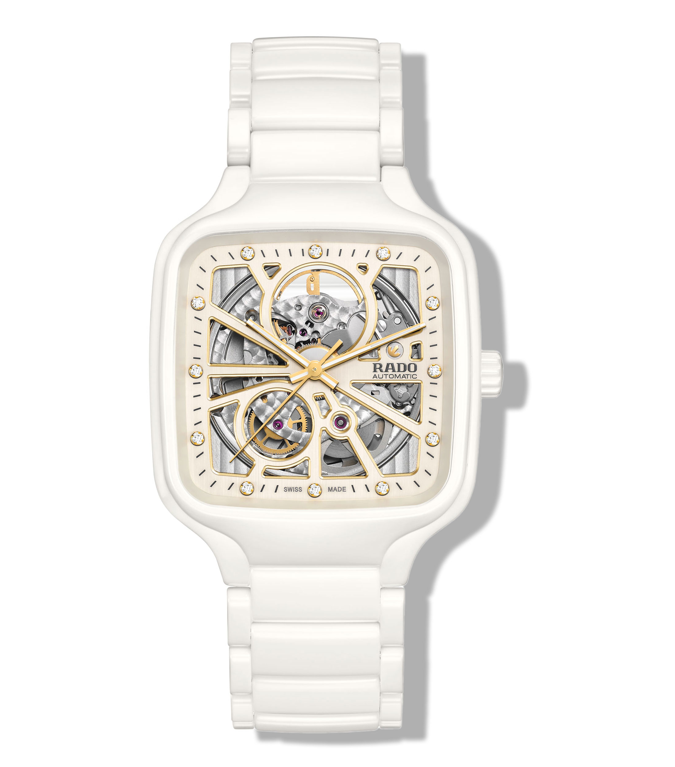 Rado: Reloj para Mujer casual True Square Open Heart blanco | El ...