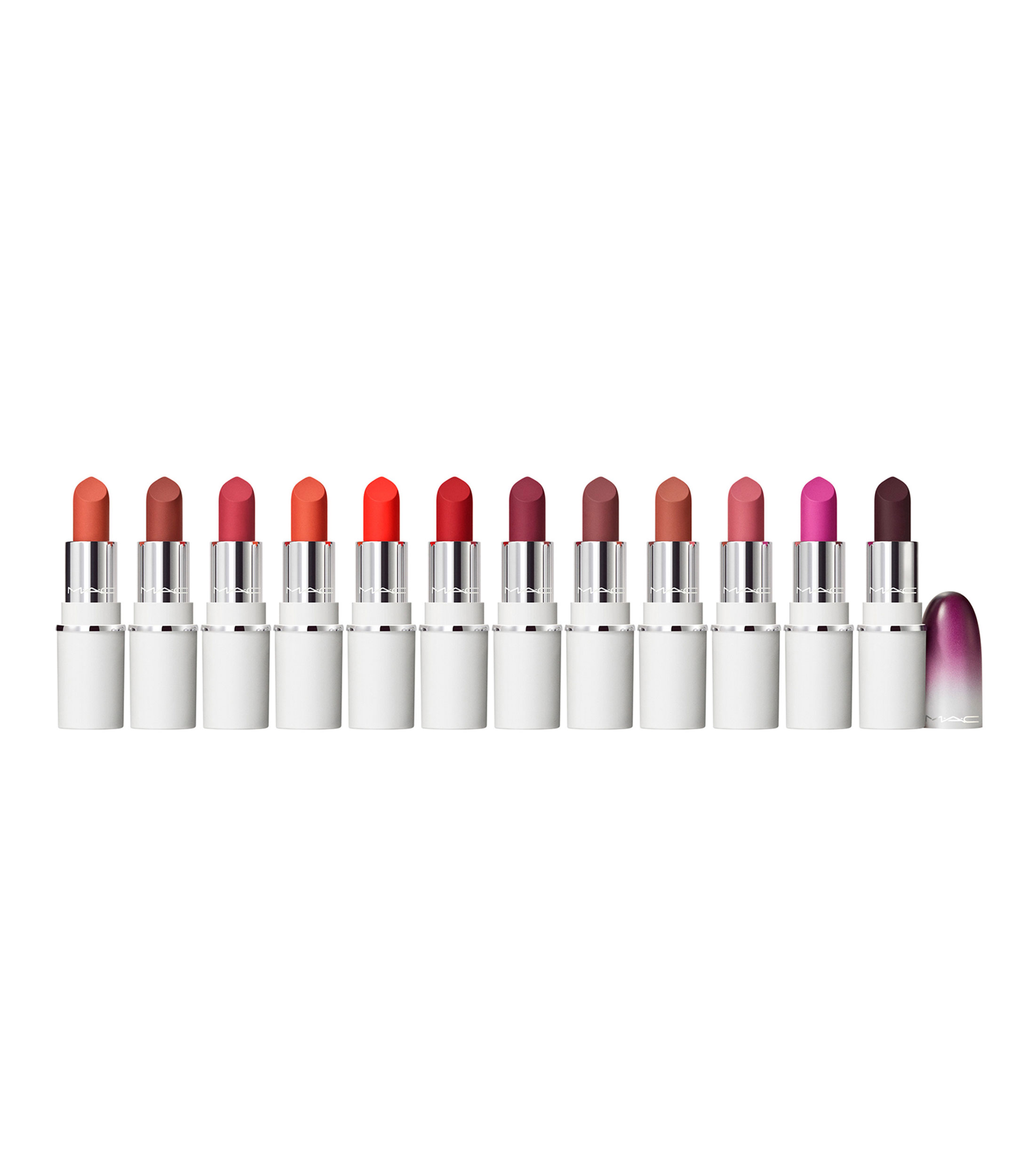 MAC: Set de labiales Lips By The Dozen Mini Powder Kiss Lipstick Mujer ...