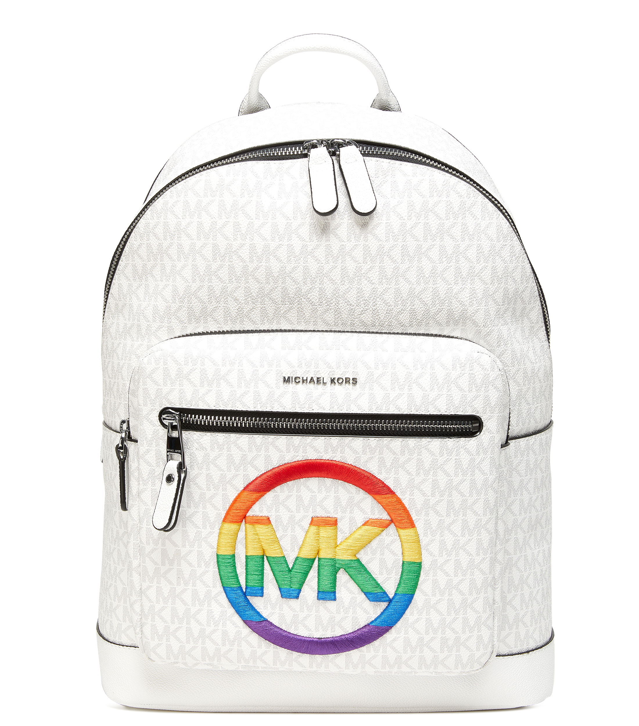 Michael Kors: Mochila blanca Commuter monogram Hombre | El Palacio de ...