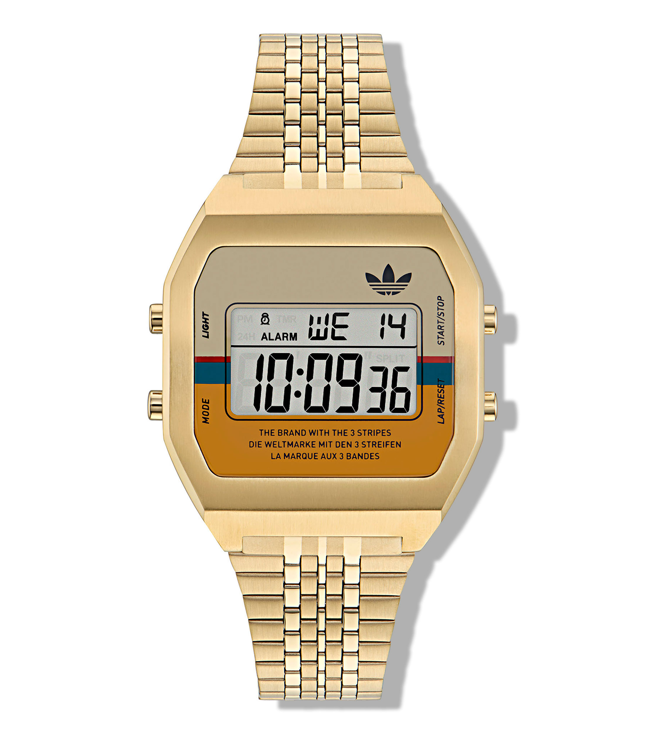 Adidas: Reloj Unisex Digital Two Casual, Dorado | El Palacio de Hierro